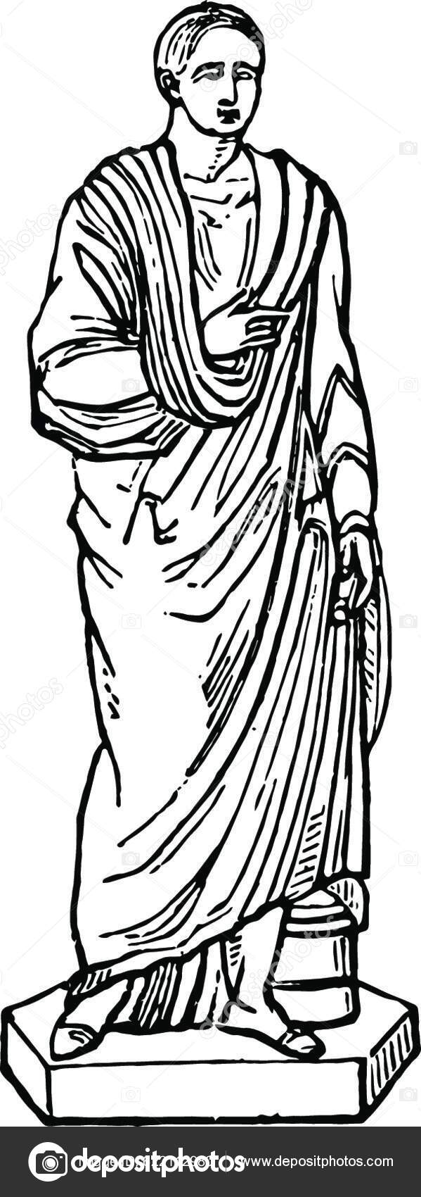Toga Engraved Simple Vector Illustration Stock Vector By ©yayimages 622112980