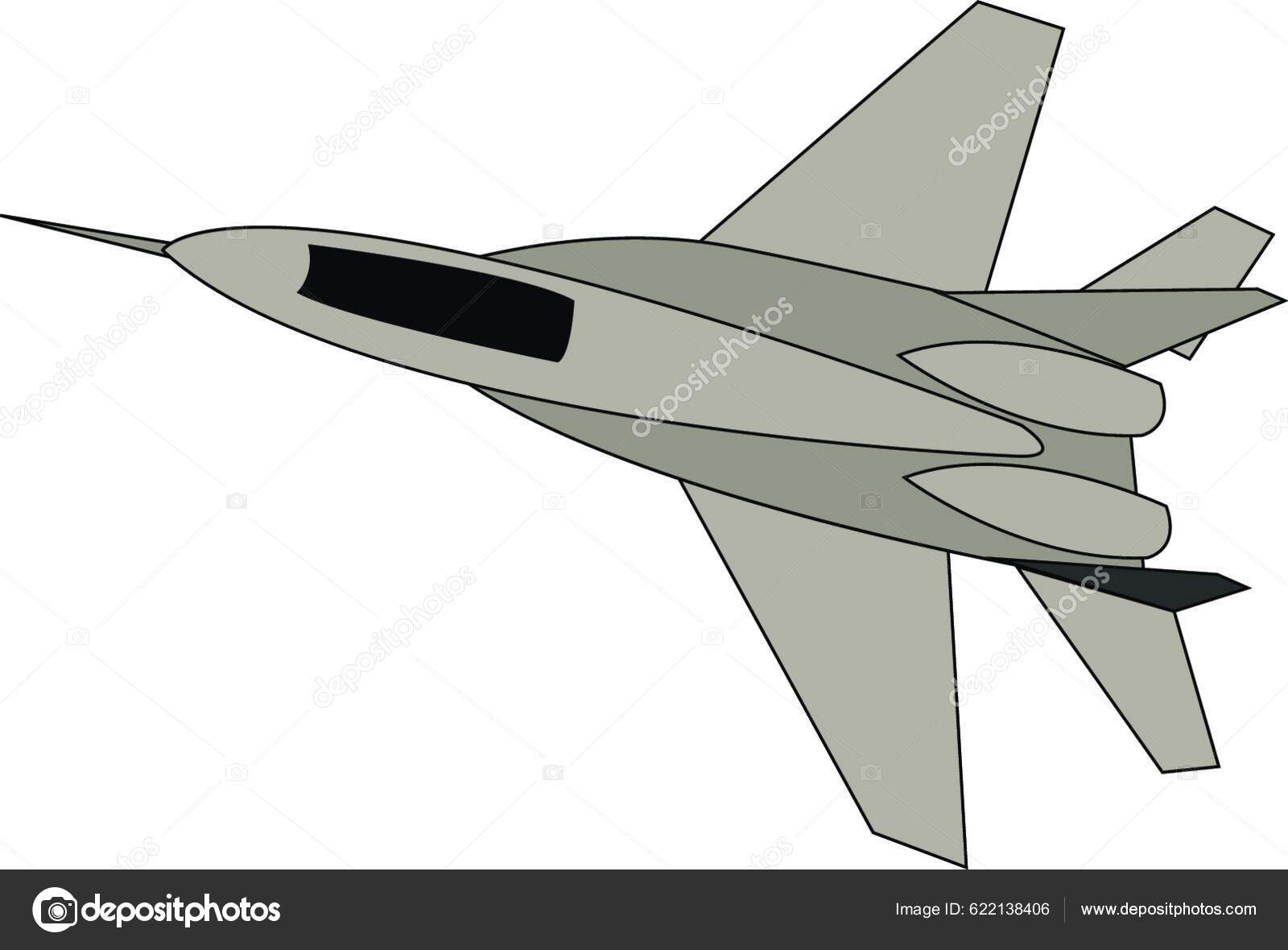 Fighter Mig Illustration Vector White Background Stock Vector by ©YAY ...