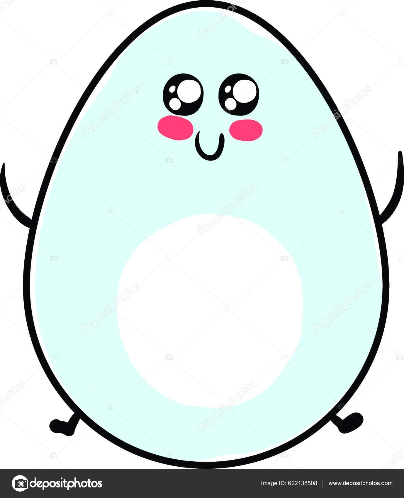 Cute Egg Eyes Illustration Vector White Background Stock Vector by ©YAY ...