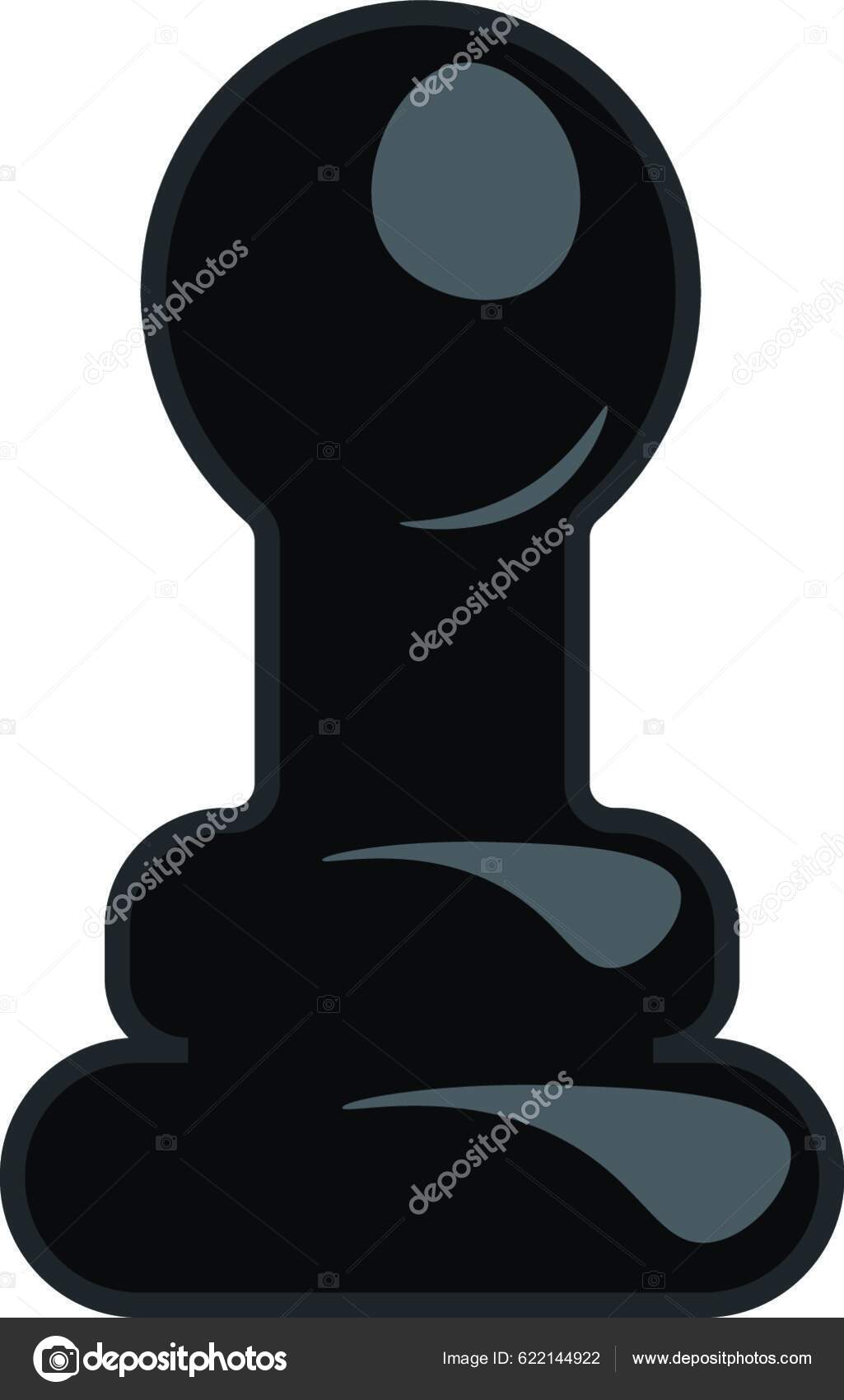 Peón Vector Ajedrez Ilustración Color Vector de stock por ©YAY_Images ...