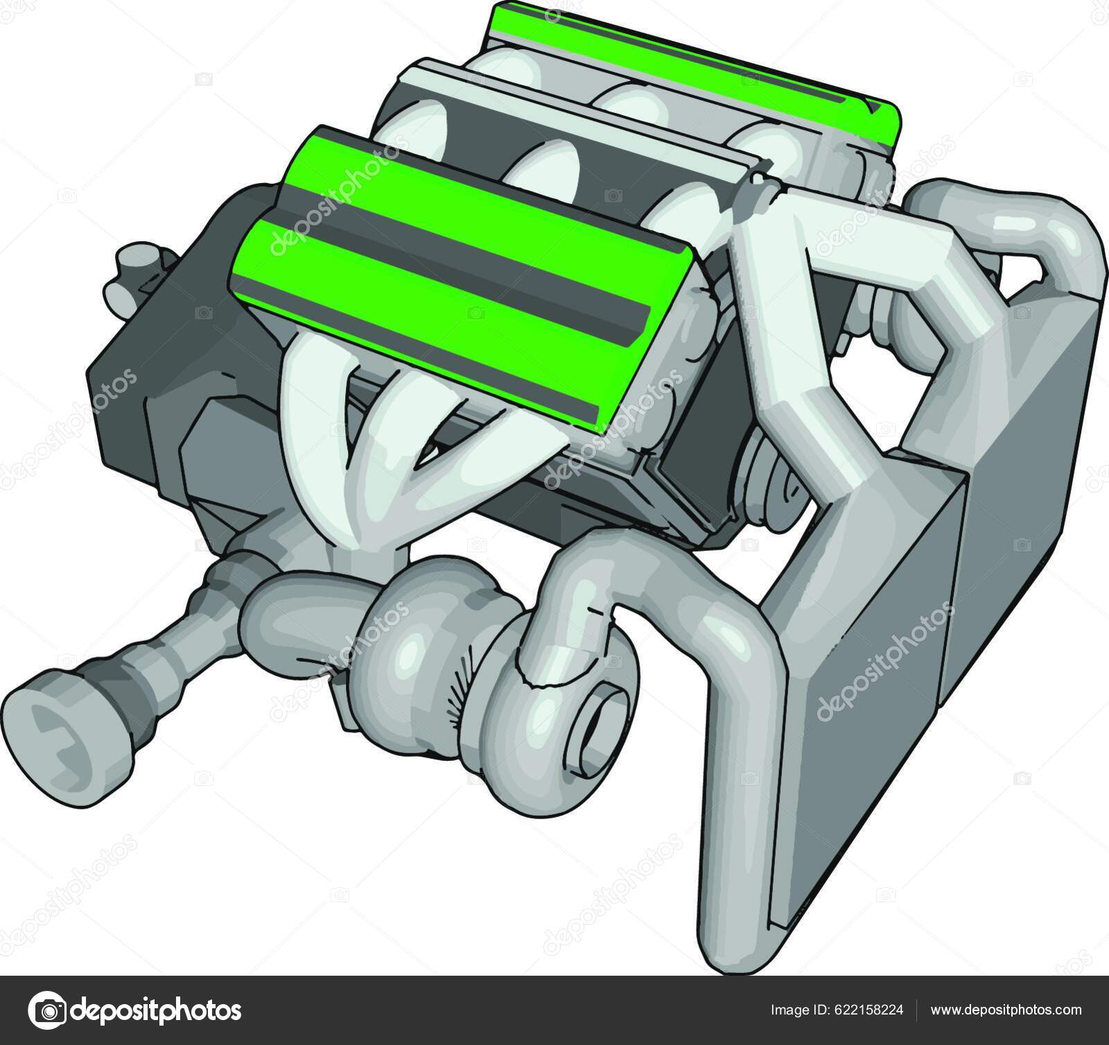 Mechanic Part Illustration Vector White Background Stock Vector by ©YAY ...