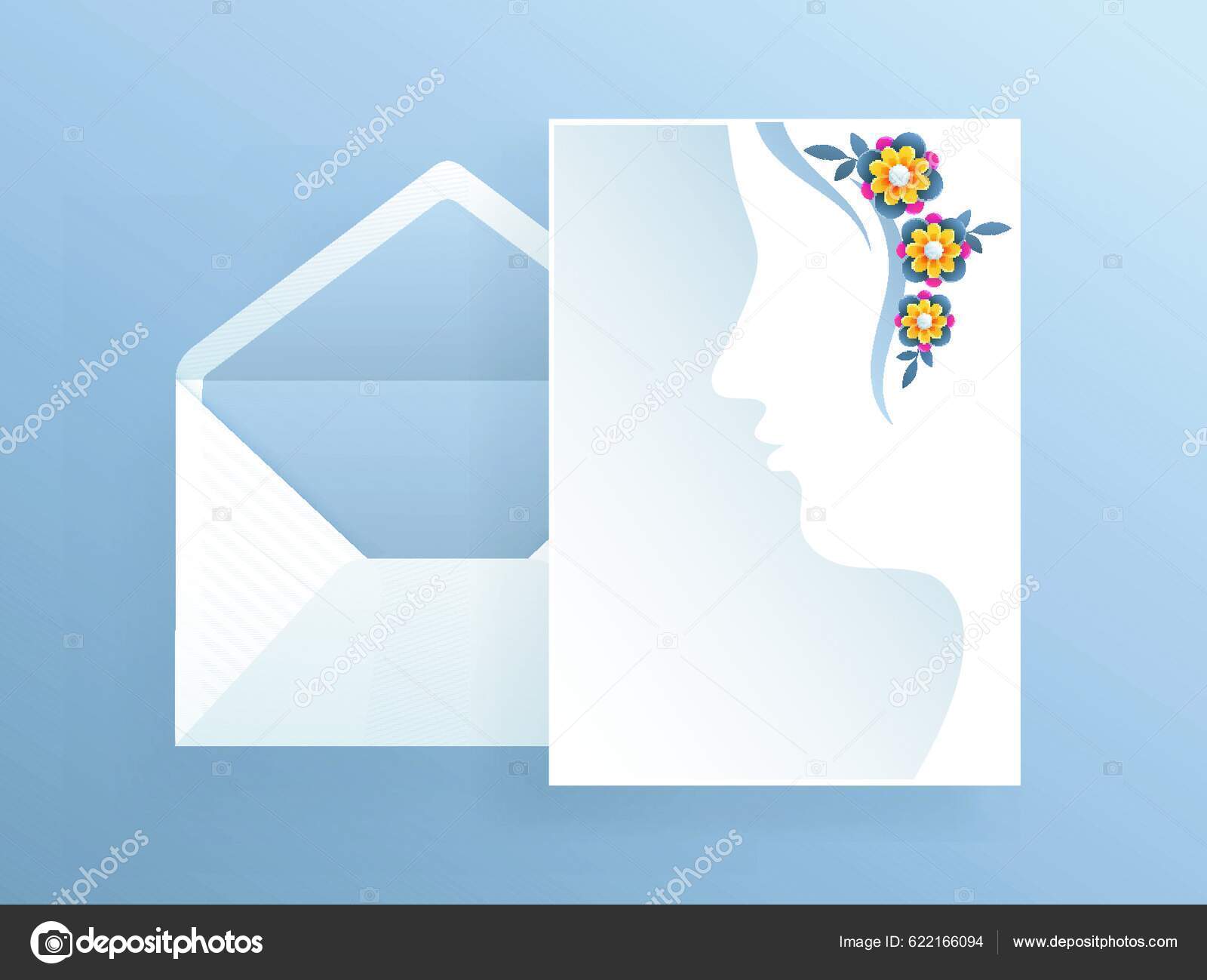 Beautiful Lady Face Illustration Glossy Background Women' Stock Vector ...