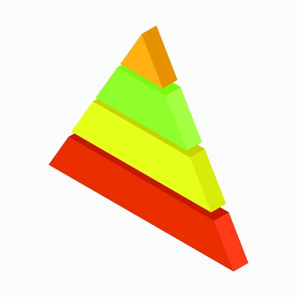 Isometric Colorful Infographic Pyramid Element Stock Vector by ©YAY ...