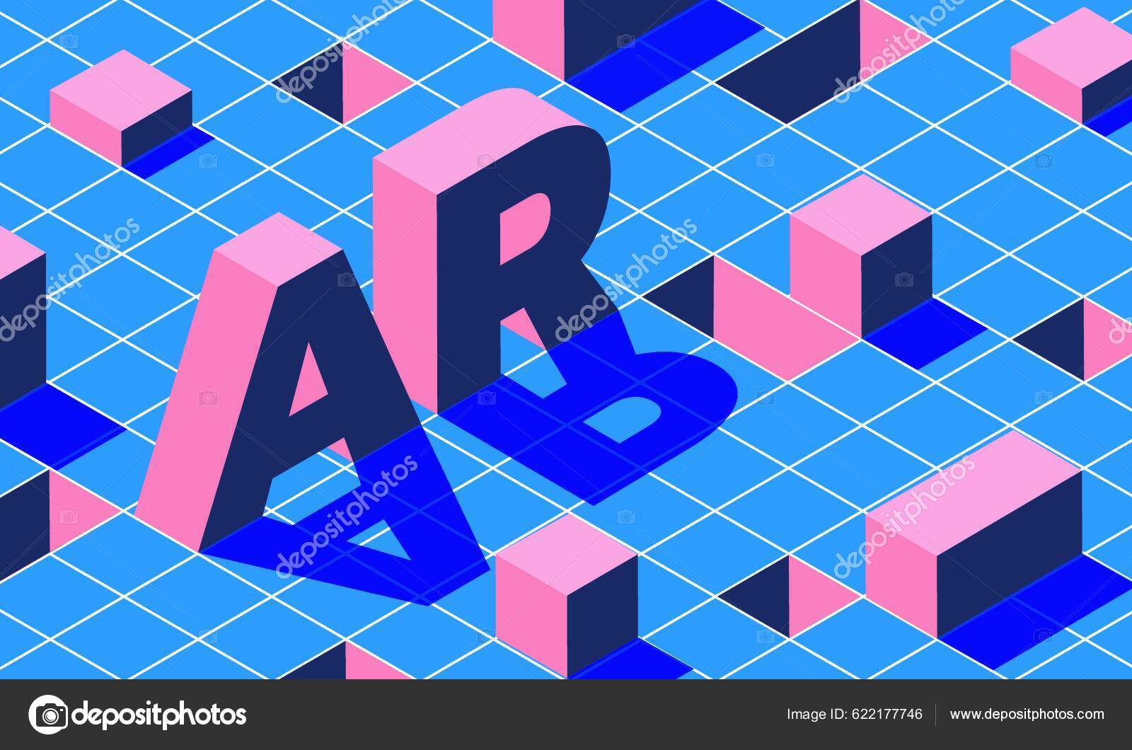 Isometric Text Alphabet Orange Color Abstract Stock Vector by ©YAY ...