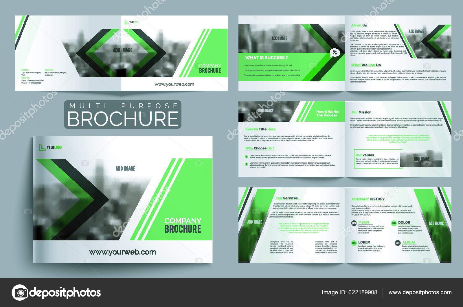 Multipurpose Brochure Cover Design Stock Vector by ©YAY_Images 622189908