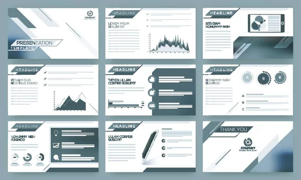 Templat Vektor Presentasi Bisnis Yang Dapat Disunting Dalam Set Desain ...