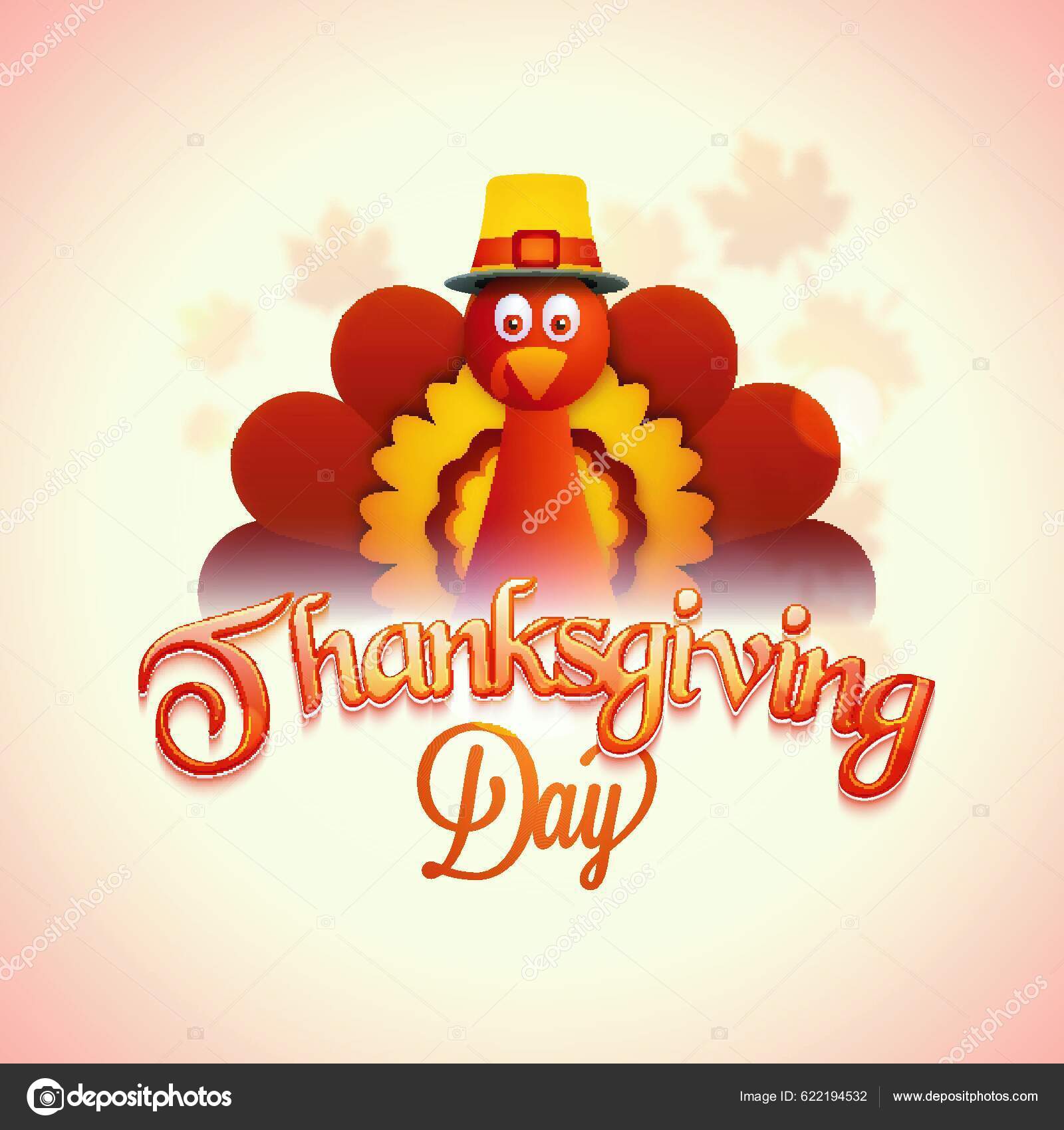 Pavo Pájaro Para Feliz Día Acción Gracias Vector de stock por ©YAY ...