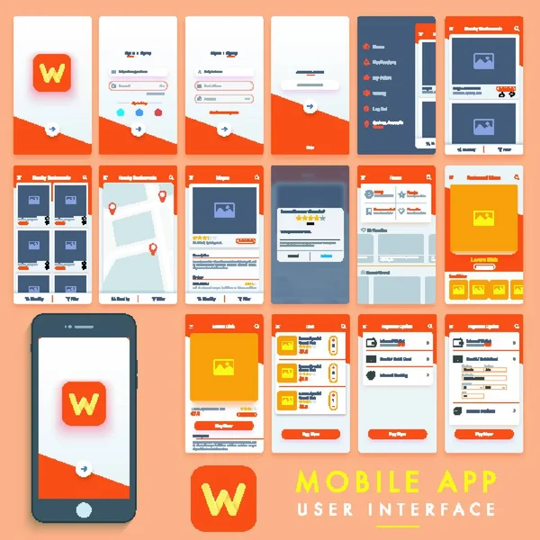 Mobile App User Interface Web Symbols Stock Vector by ©YAY_Images 622192006