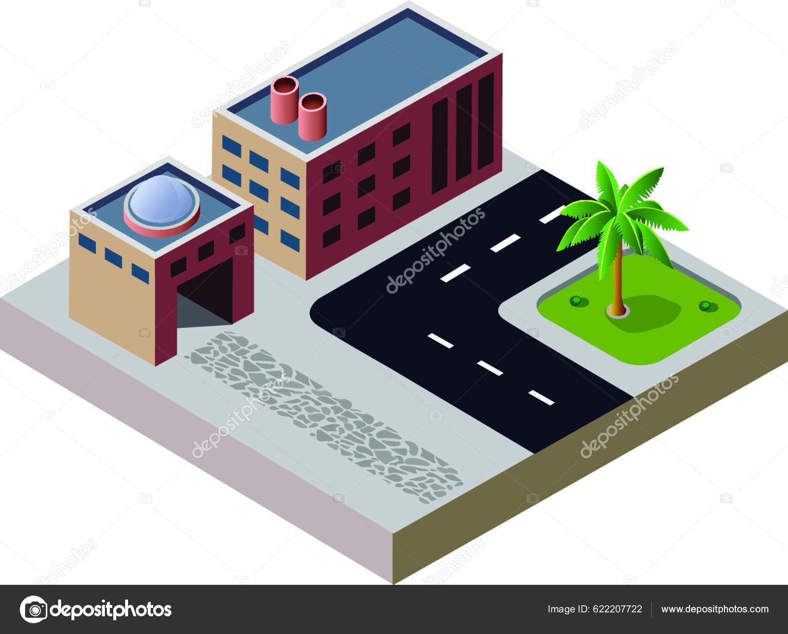 Edificios Vector Ilustración Vector de stock por ©YAY_Images 622207722