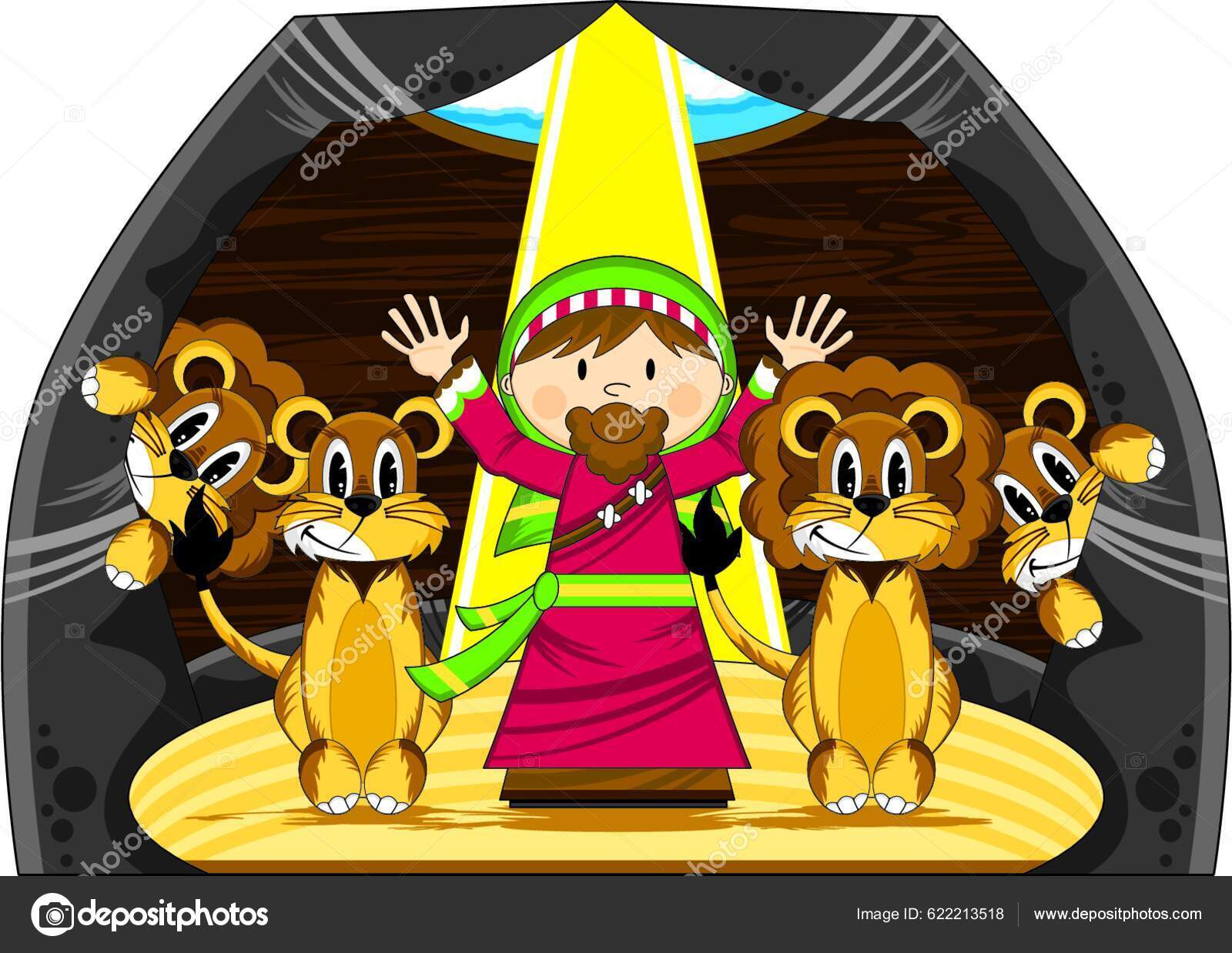 Cartoon Daniel Lions Vektor Stok oleh ©YAY_Images 622213518