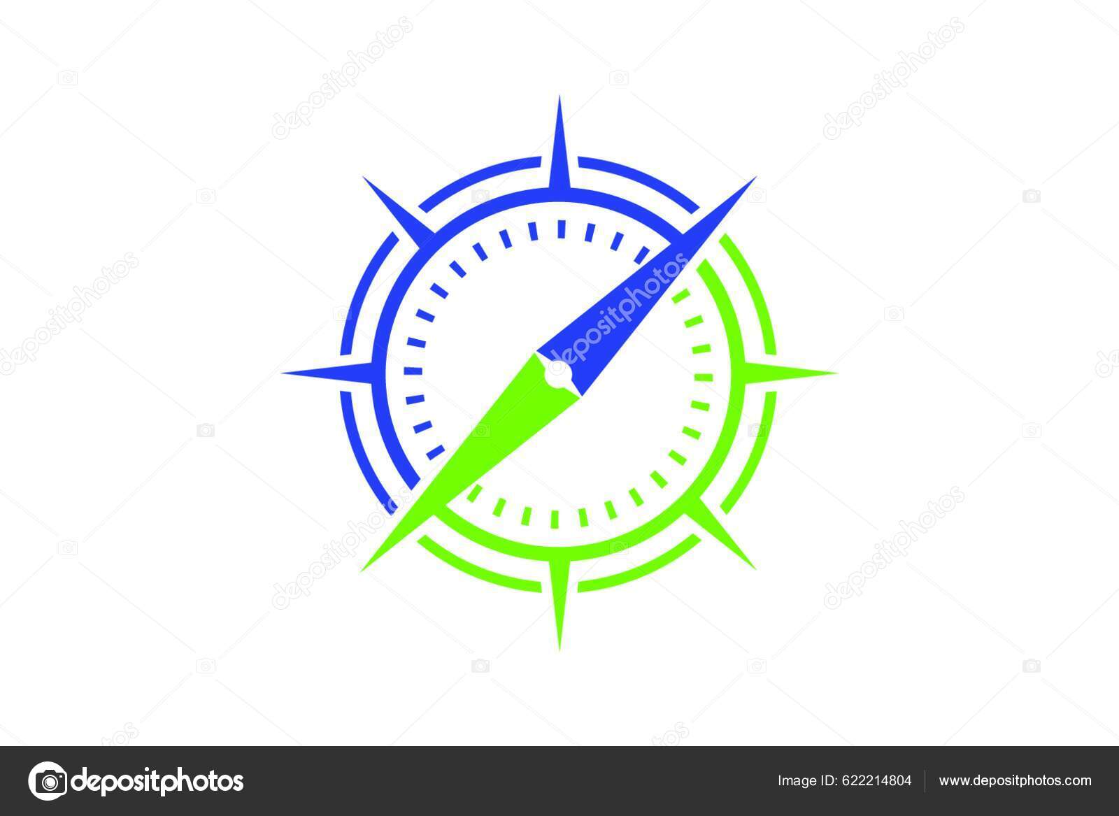 Compass Logo Vector Icon Modern Navigation Symbol Stock Vector by ©YAY ...
