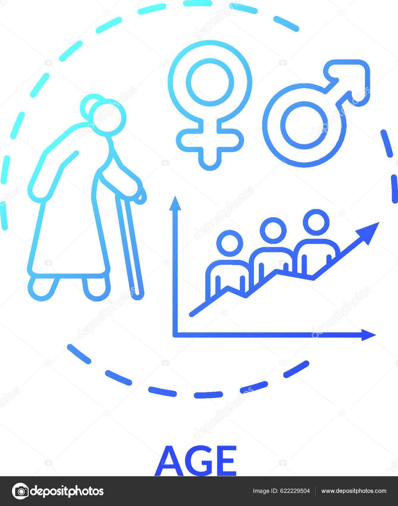 Illustration Age Concept Icon Vector de stock #622229504 de ©YAY_Images