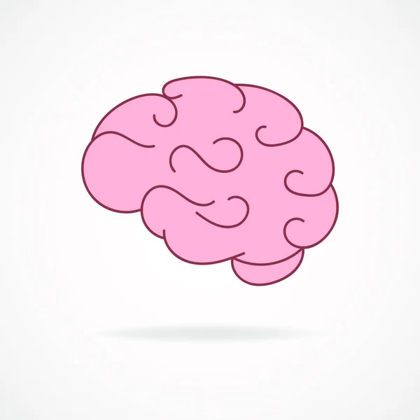 Silhouette Hjerne Side Profil Black Outline Stencil Vector Tegning ...