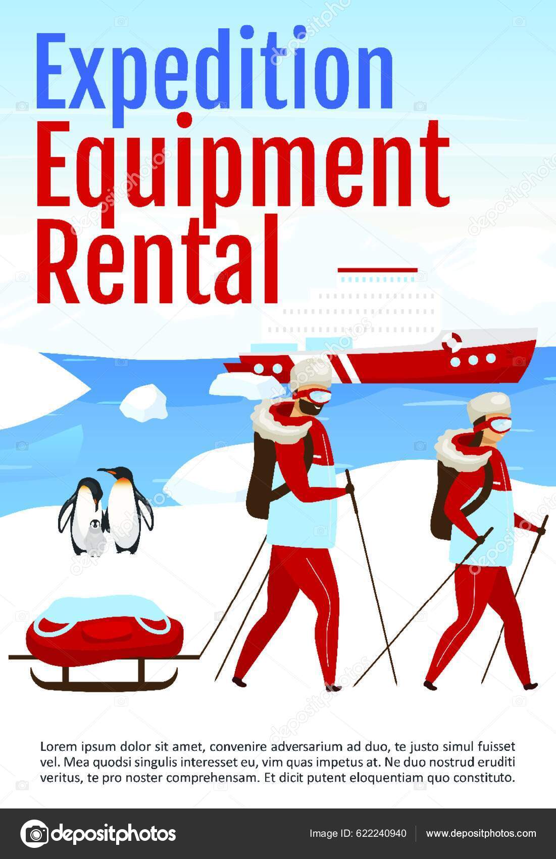 Expedition Equipment Rental Brochure Template Flyer Booklet Leaflet ...