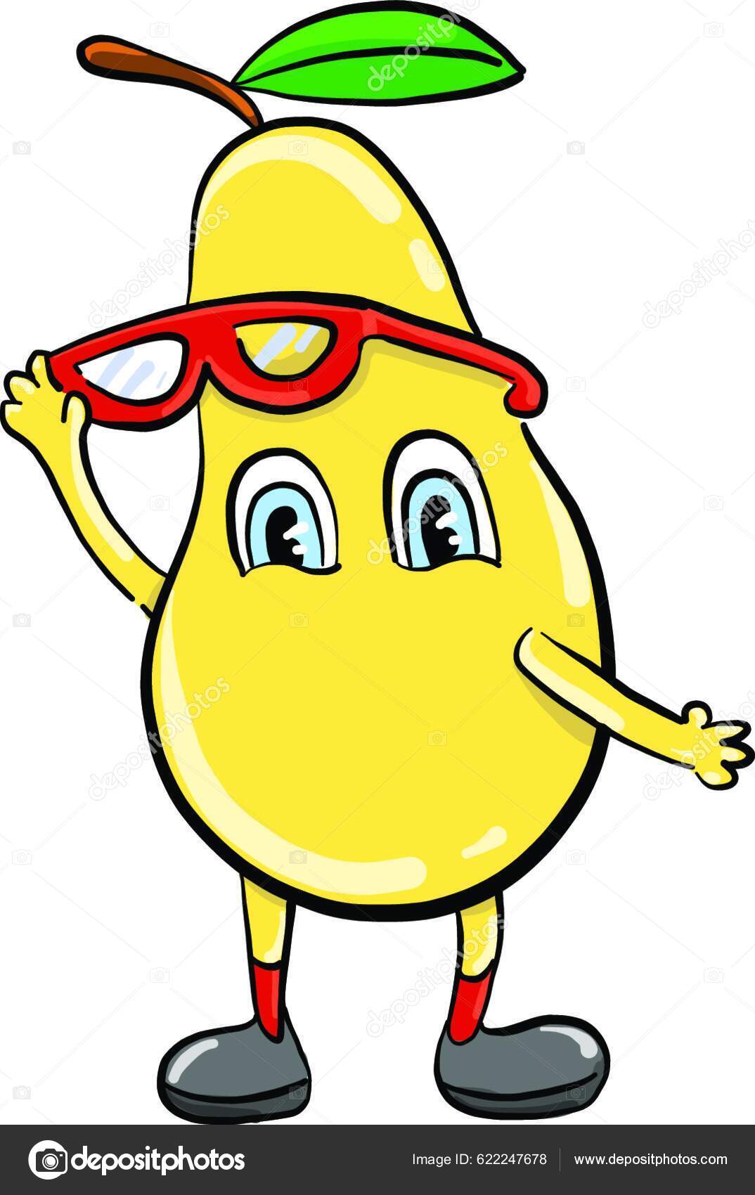 Pear Eyes Illustration Vector White Background Stock Vector by ©YAY ...