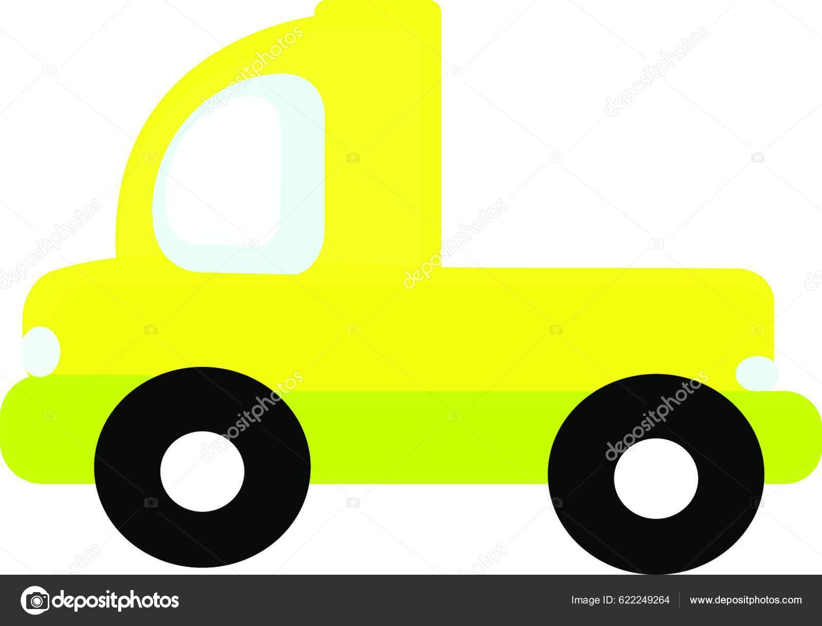 Yellow Car Illustration Vector White Background Stock Vector by ©YAY ...