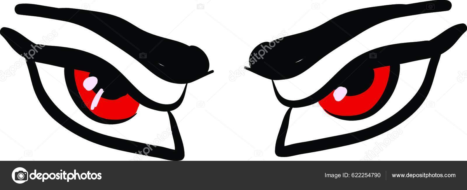 Angry Eyes Illustration Vector White Background Stock Vector by ©YAY ...