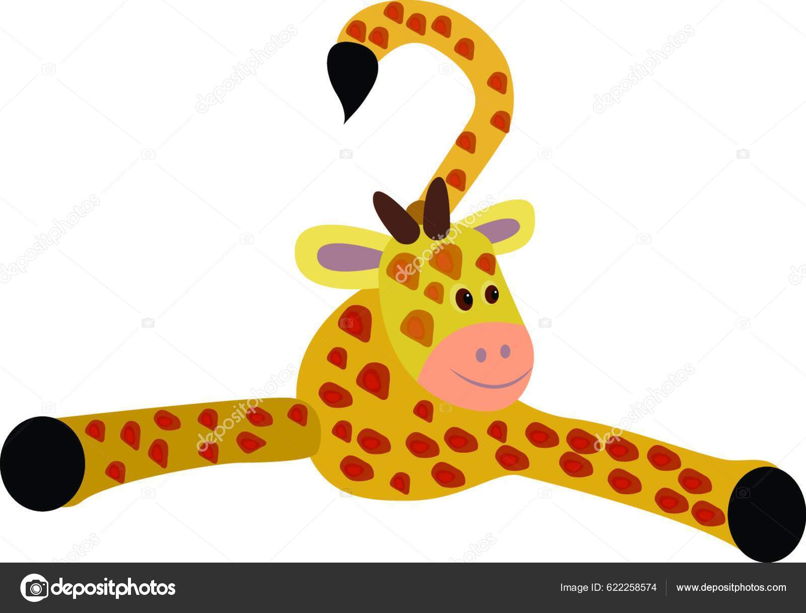 Giraffe Dancing Illustration Vector White Background Stock Vector by ...