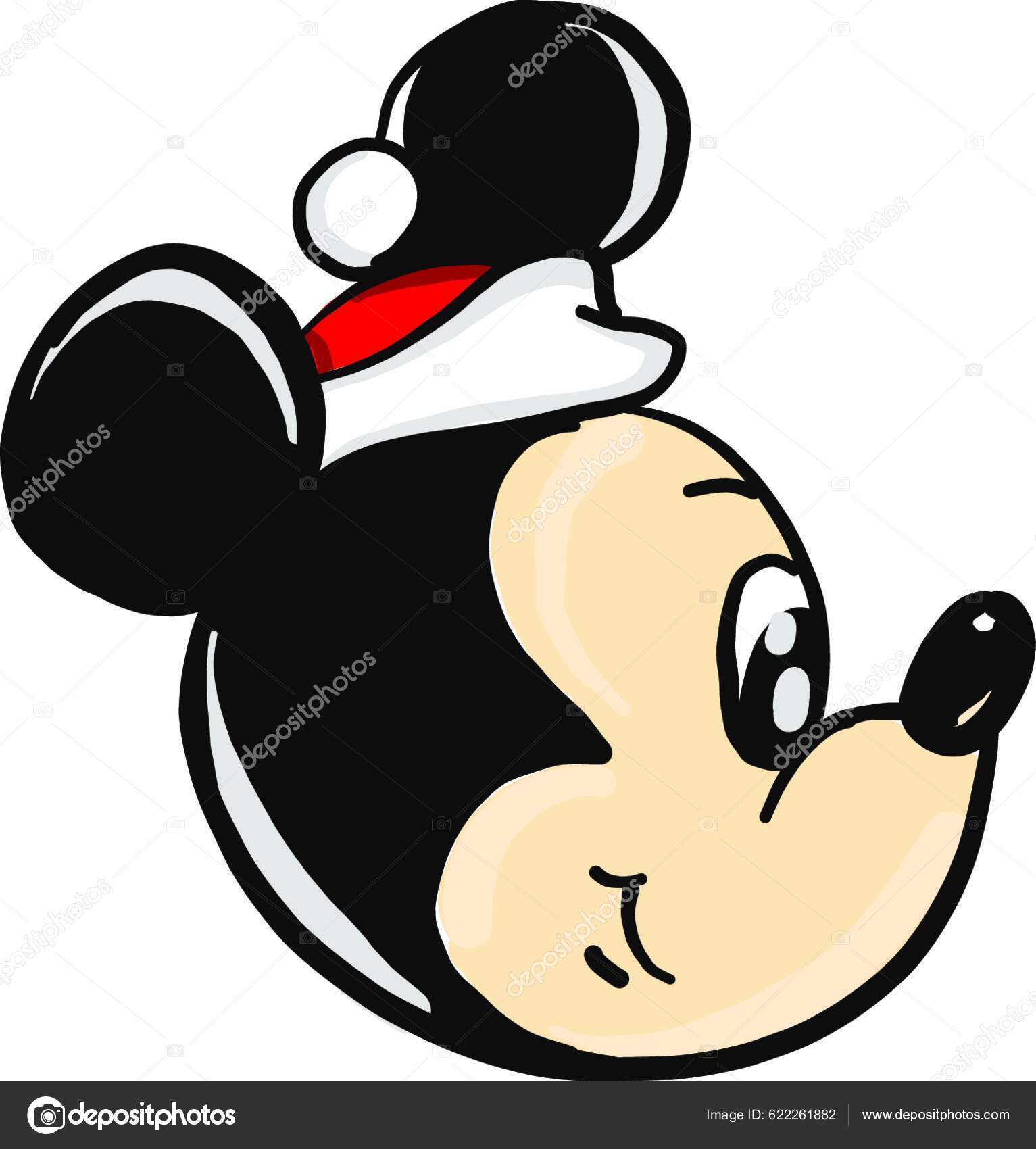 Mickey Mouse Illustration Vector White Background Vector de stock por ...