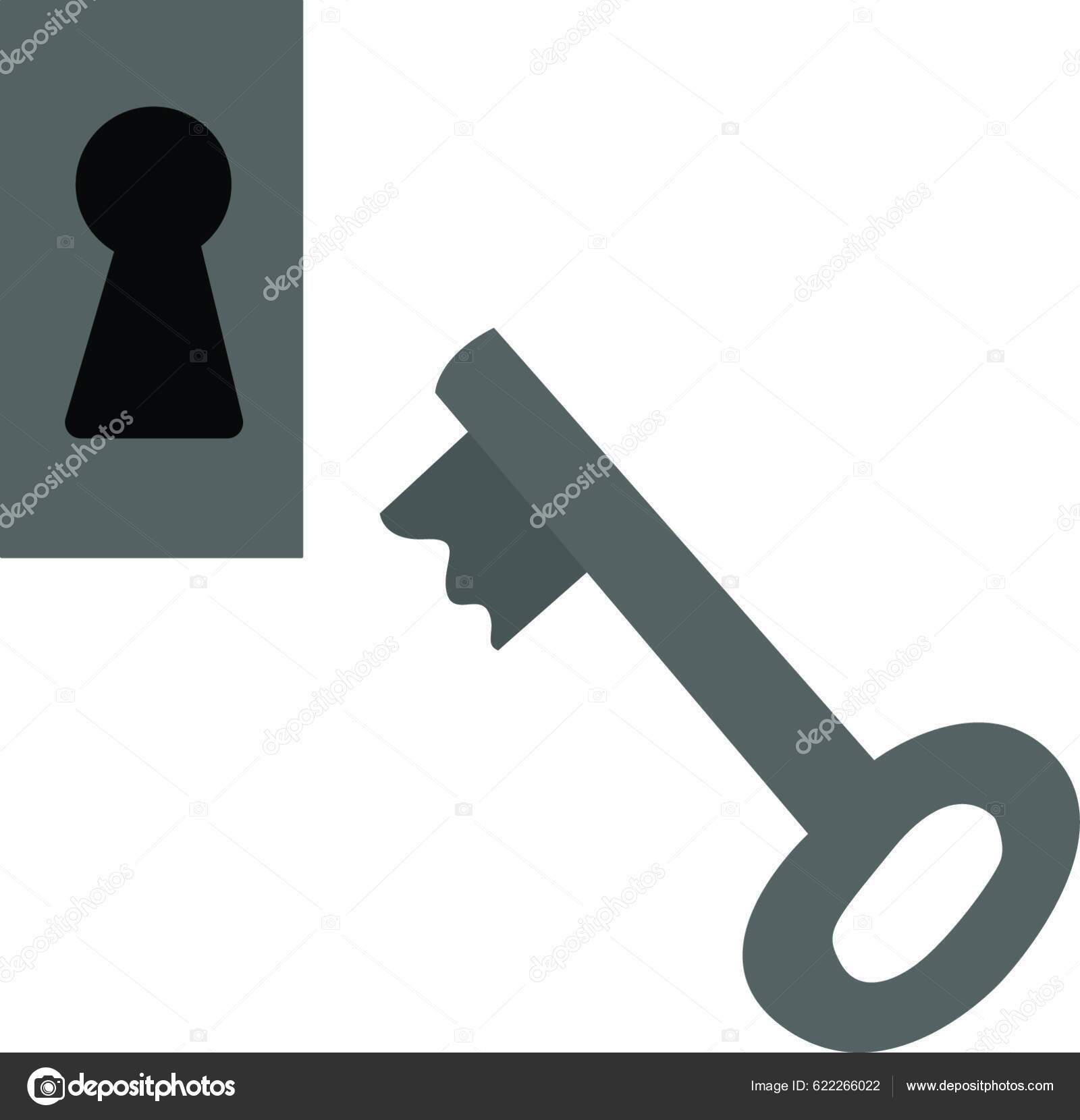 Keyhole Illustration Vector White Background Stock Vector by ©YAY ...