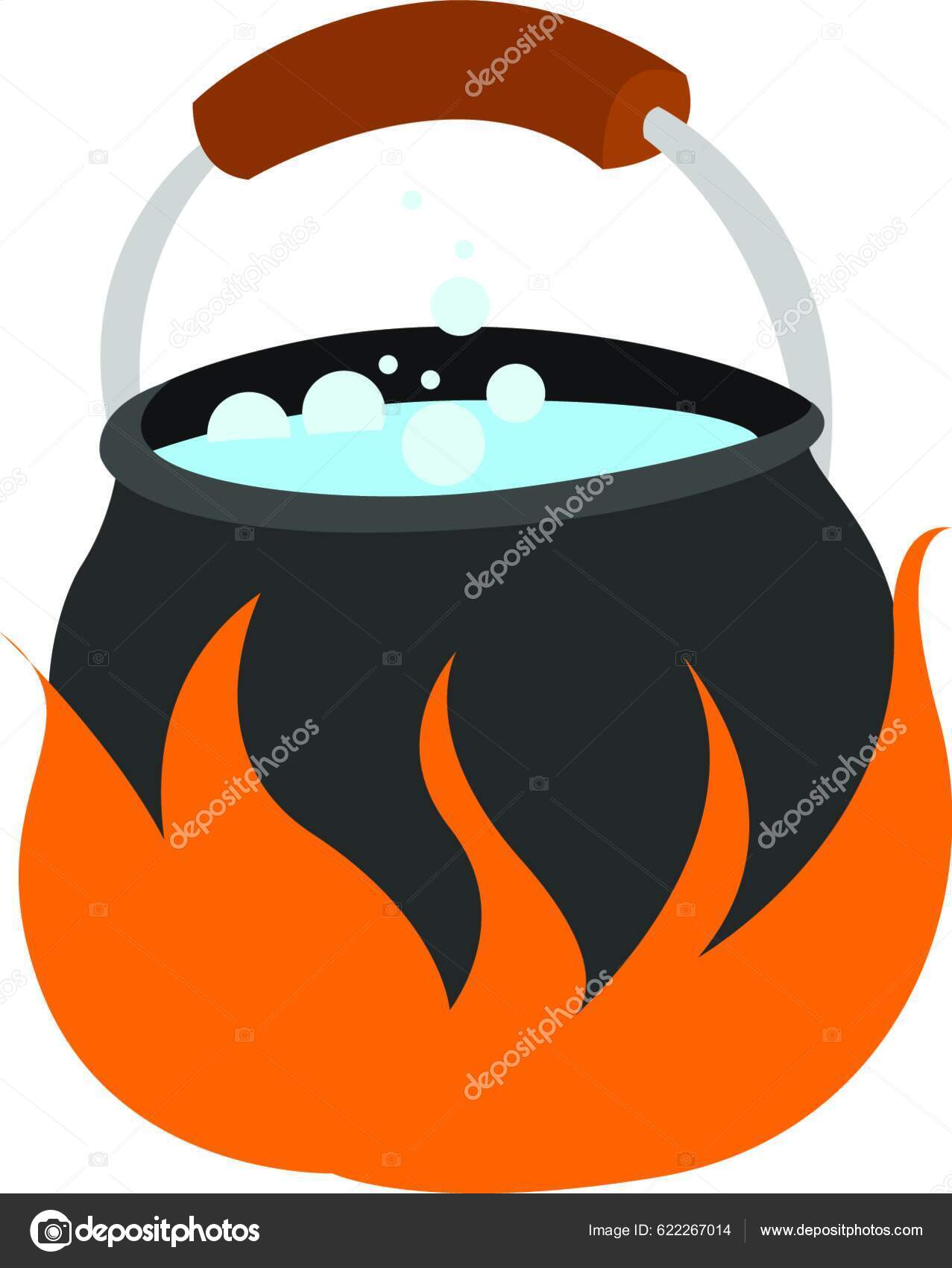 Boiling Water Illustration Vector White Background Stock Vector by ©YAY ...