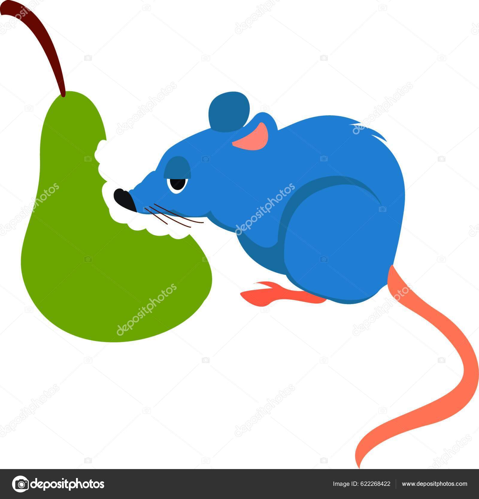 Rat Pear Illustration Vector White Background Stock Vector by ©YAY ...