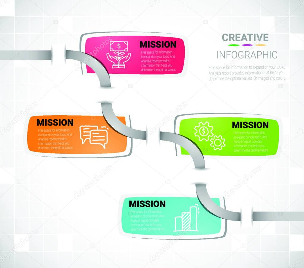 Vettoriale stockTimeline Infographics Template Vector Infographics ...