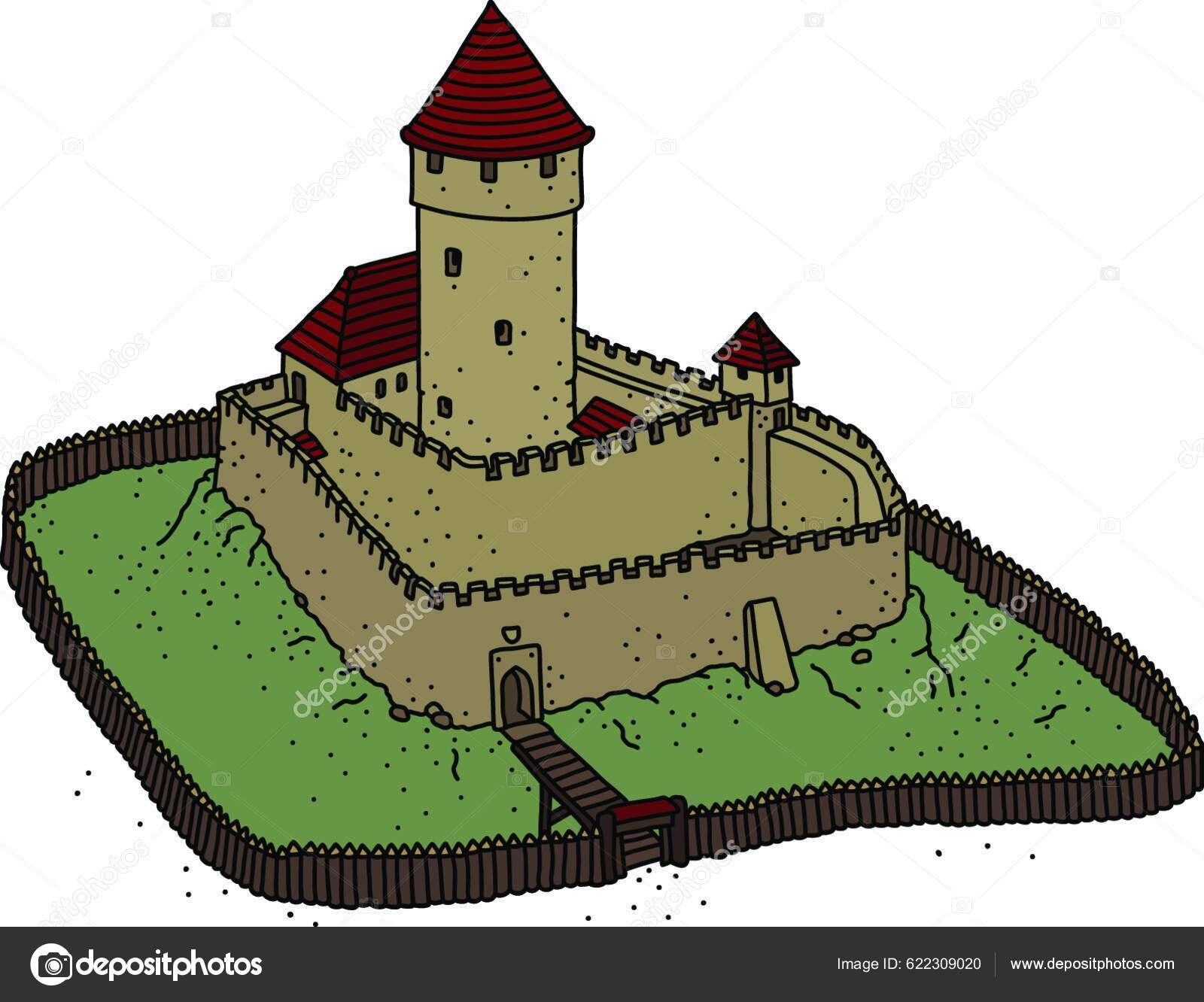 Old Gothic Stone Castle Stock Vector Image by ©YAY_Images #622309020