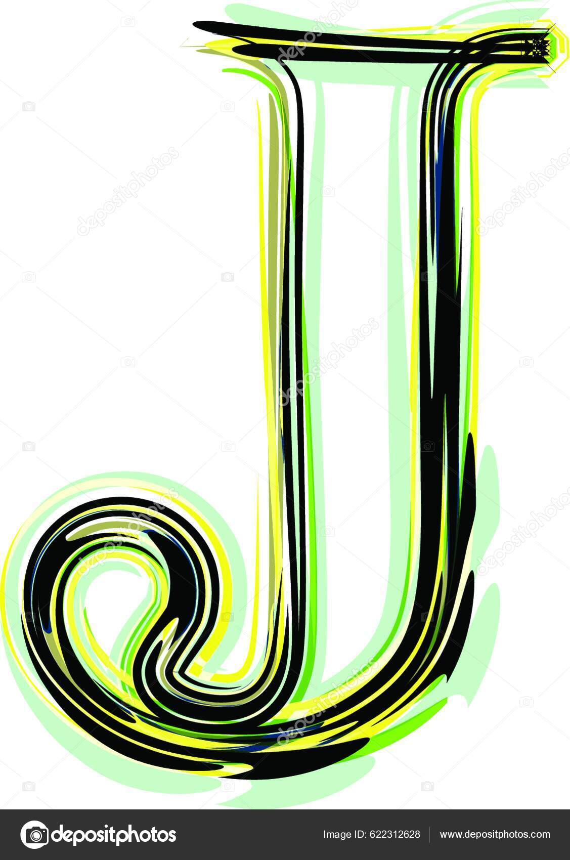 Fuente Ilustración Letra Vector de stock por ©YAY_Images 622312628