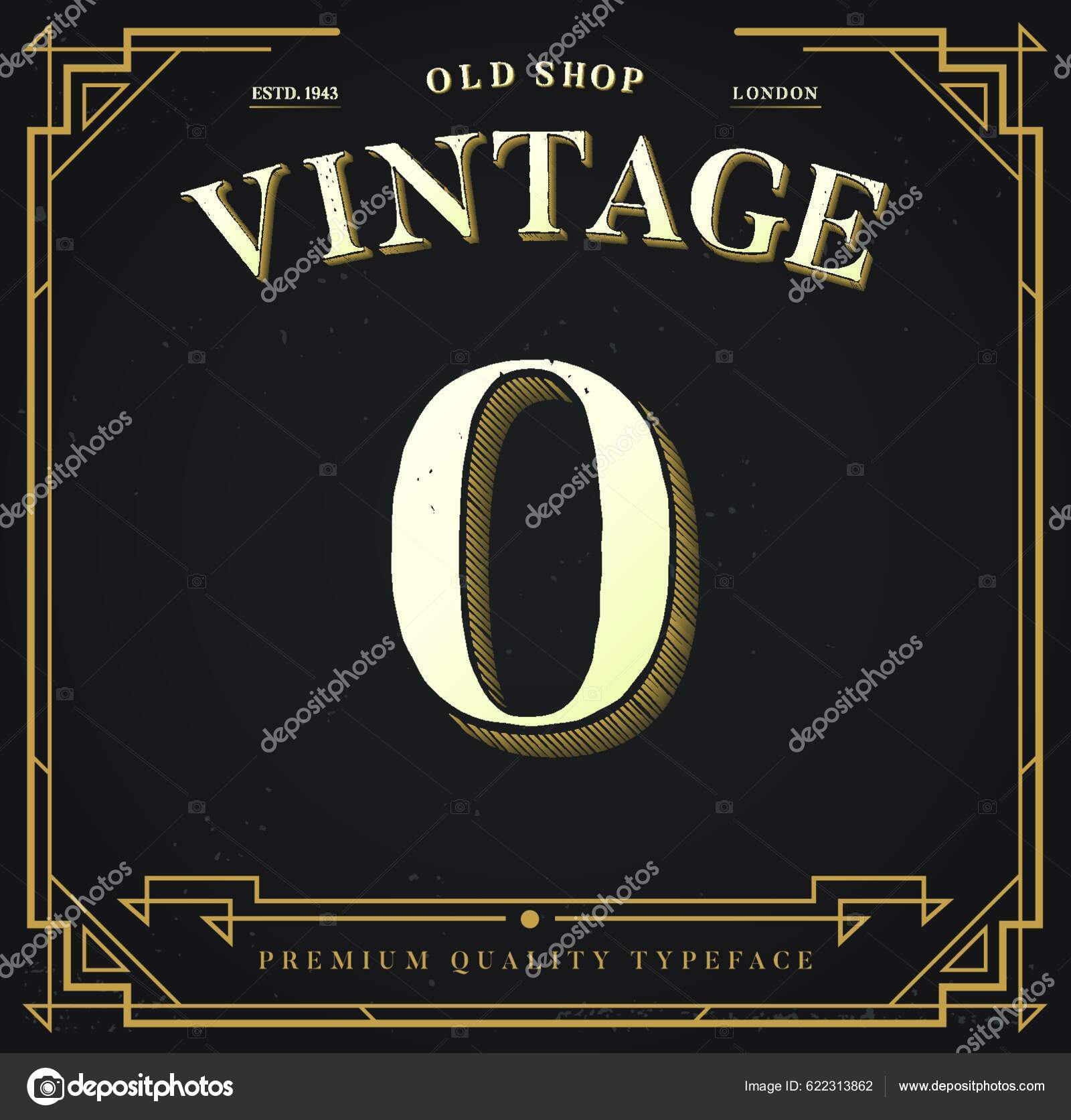 Fonta Vektor Alfabet Nomor Dengan Gaya Latar Belakang Berkelas Vektor ...