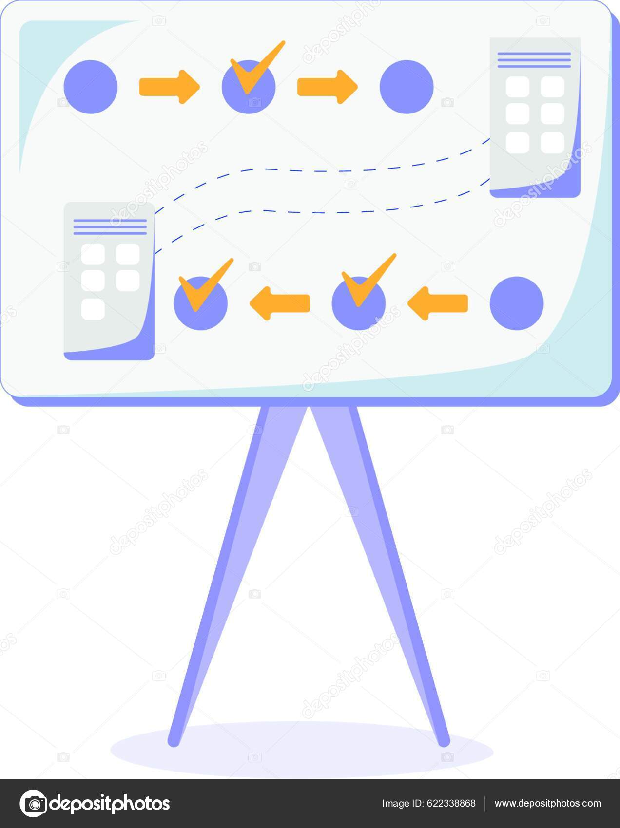 Whiteboard Plan Flat Color Vector Object Stock Vector by ©YAY_Images ...