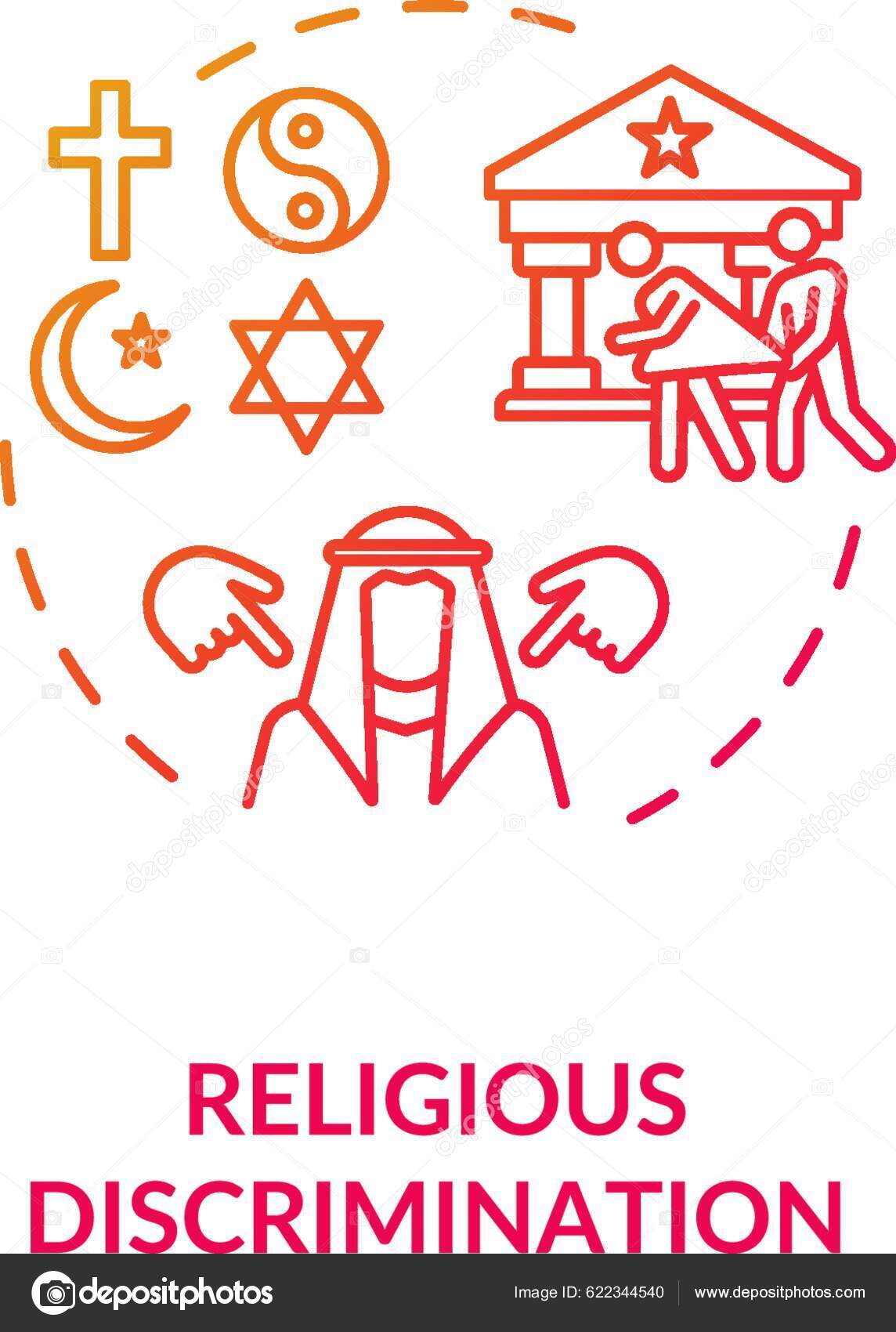 Religious Discrimination Concept Icon Stock Vector by ©YAY_Images 622344540