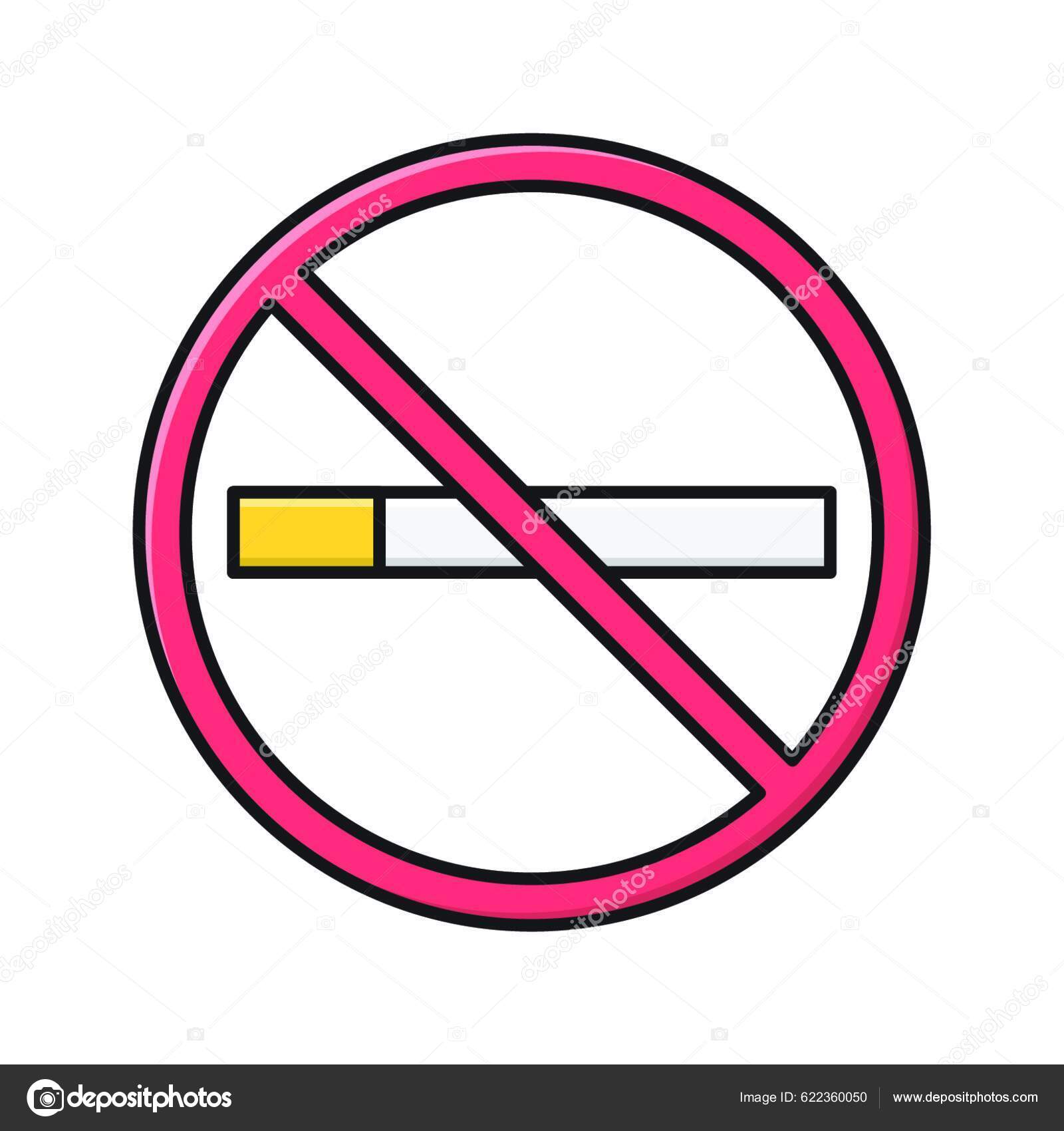 Illustration Icon Block Smoking Stock Vector by ©YAY_Images 622360050