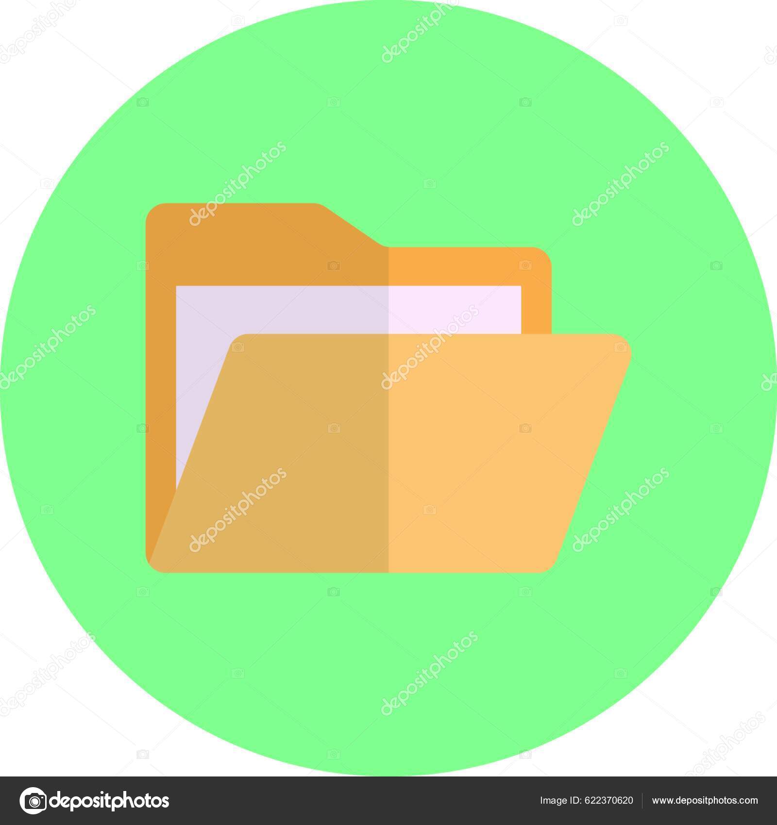 Icône Répertoire Symbole Dossier Conception Simple image vectorielle ...