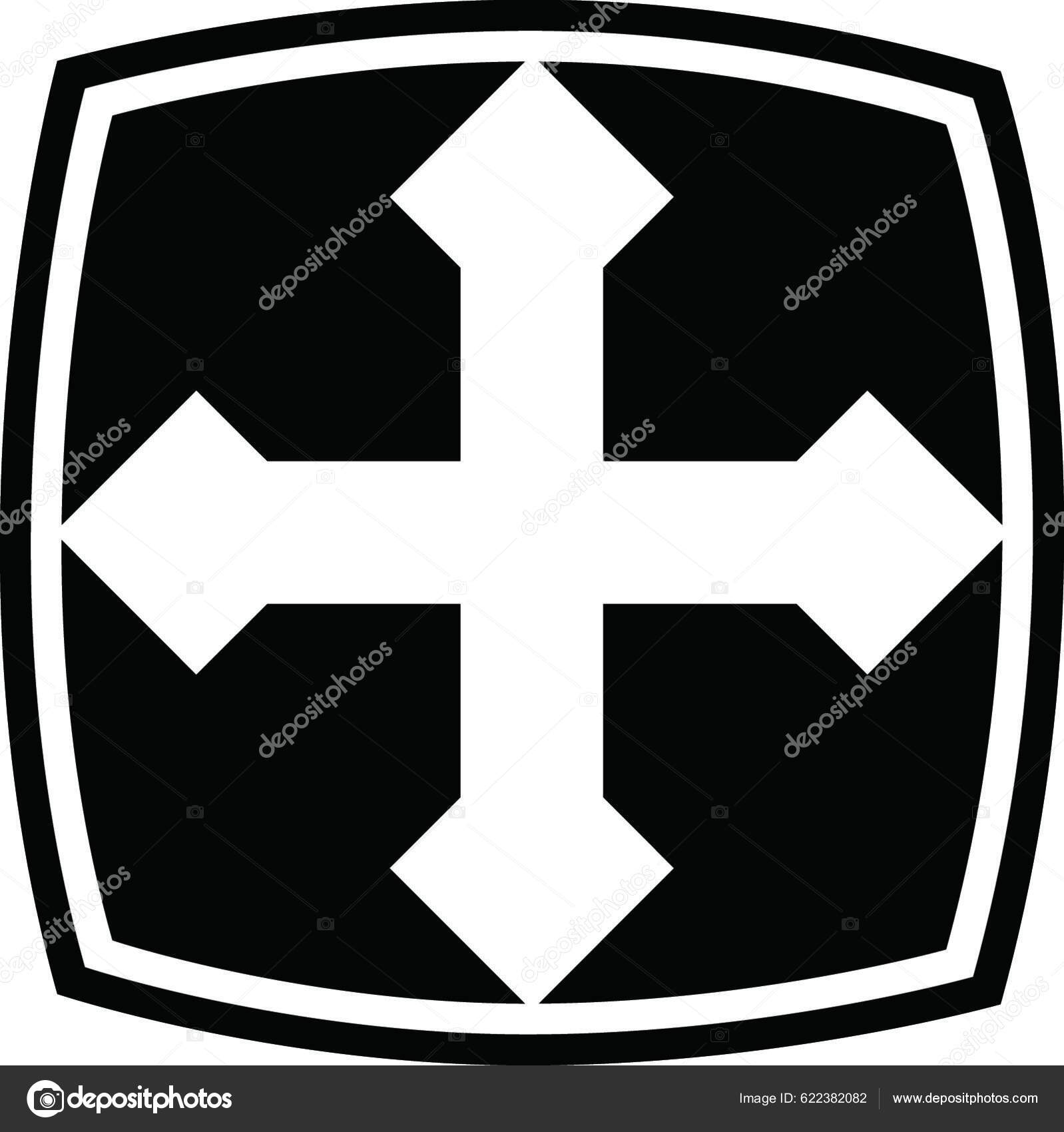 Vector Illustration Black Cross Stock Vector by ©YAY_Images 622382082