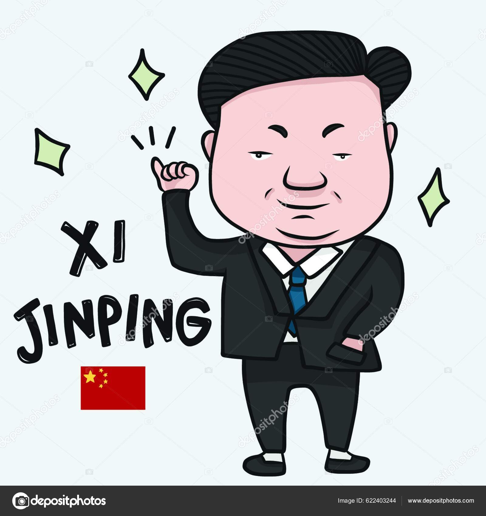 Jinping Cartoon Drawing Editorial Illustration President People's ...