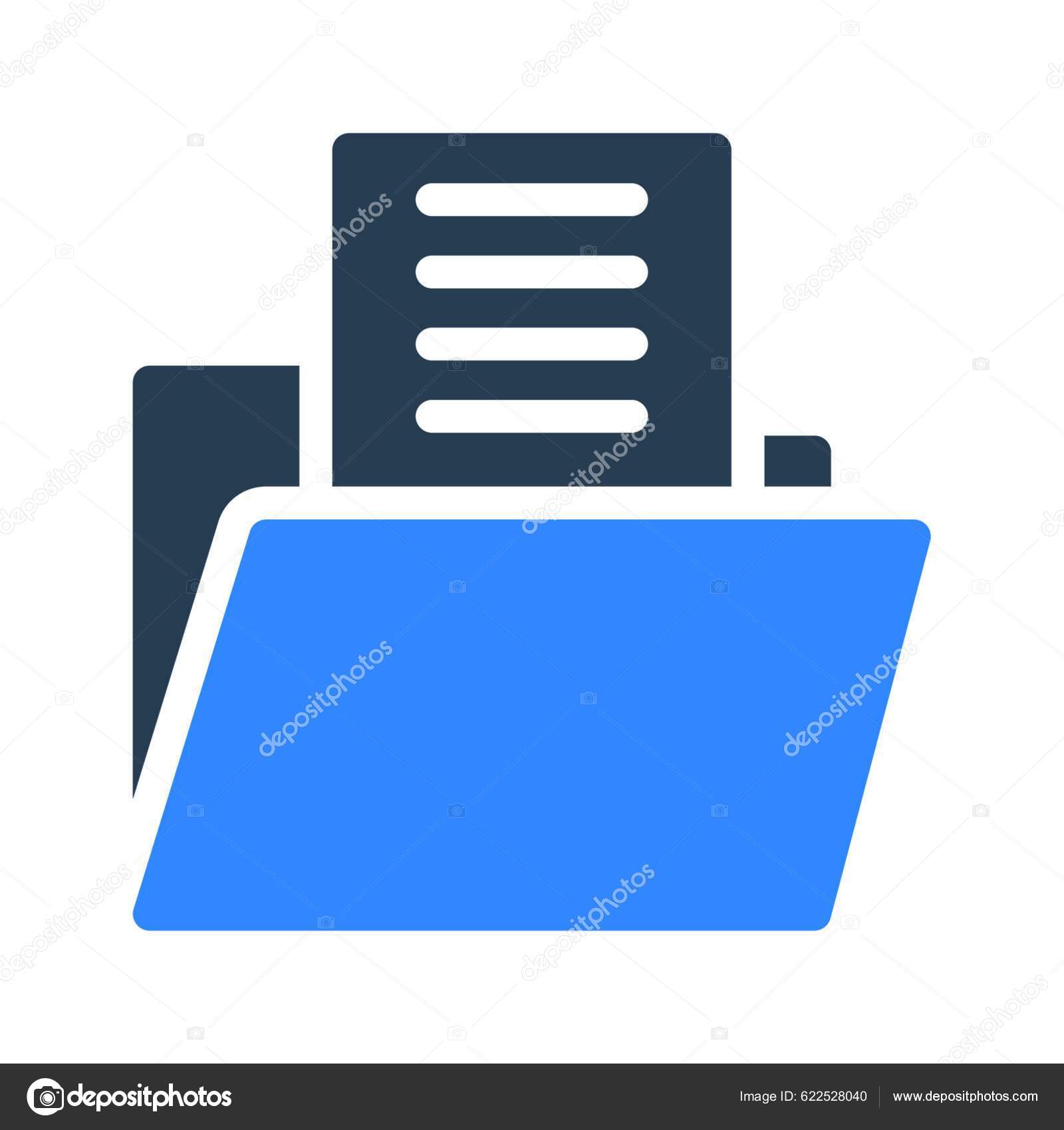 Icône Répertoire Symbole Dossier Conception Simple image vectorielle ...