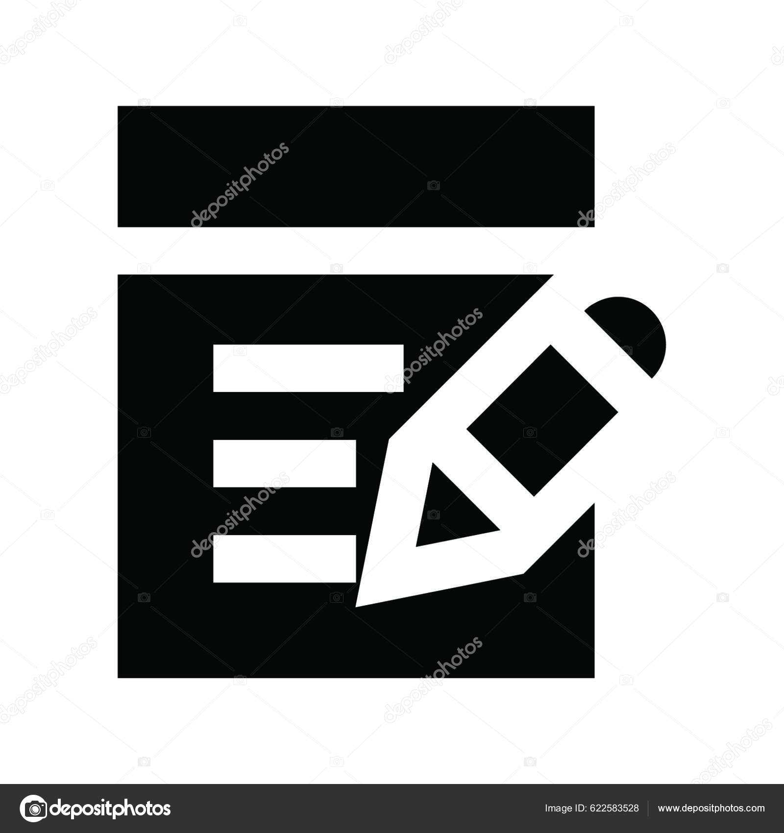 Edit Icon Vector Illustration Stock Vector by ©YAY_Images 622583528