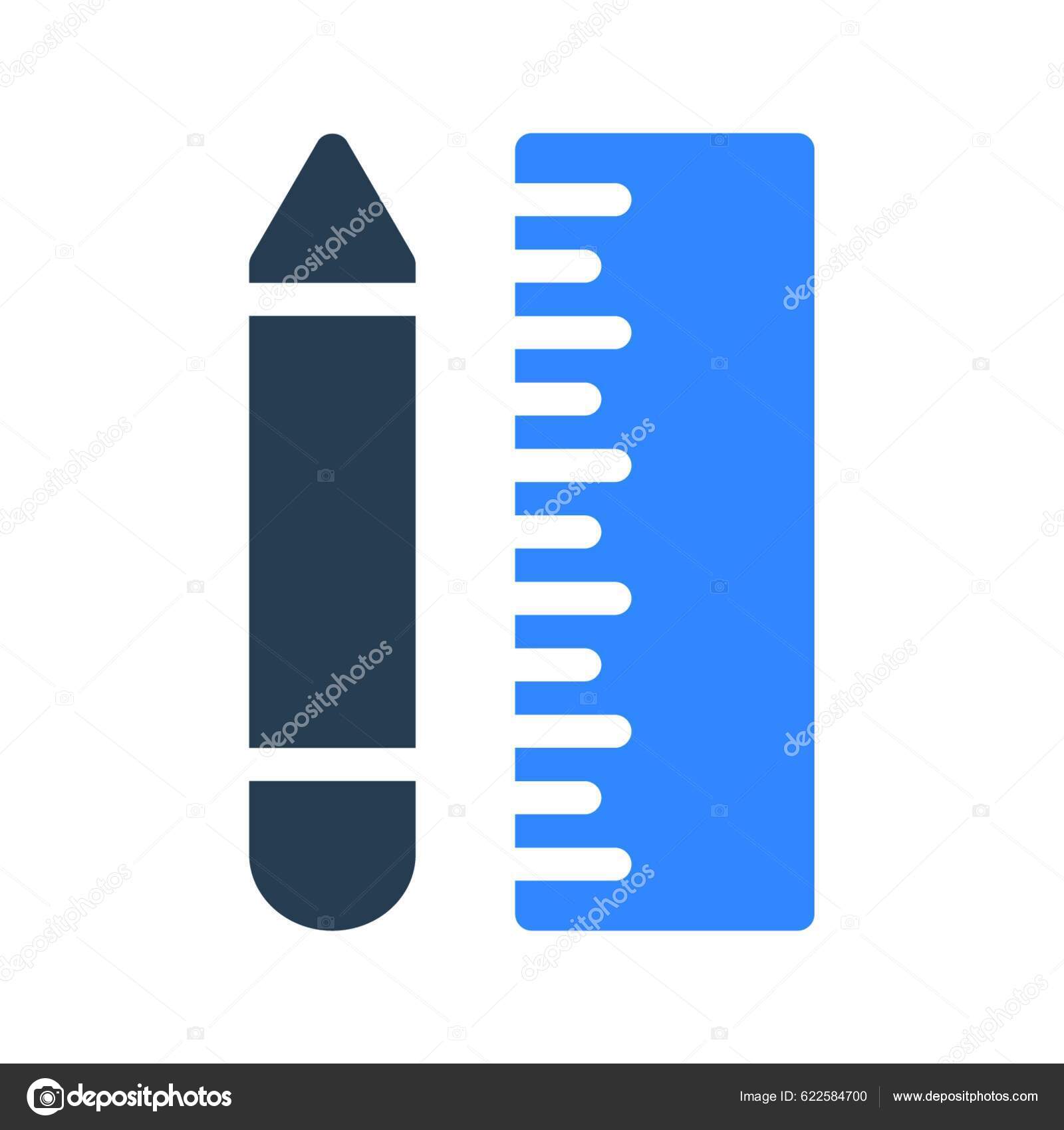 Ruler Icon Measure Symbol Vector Illustration Stock Vector by ©YAY ...