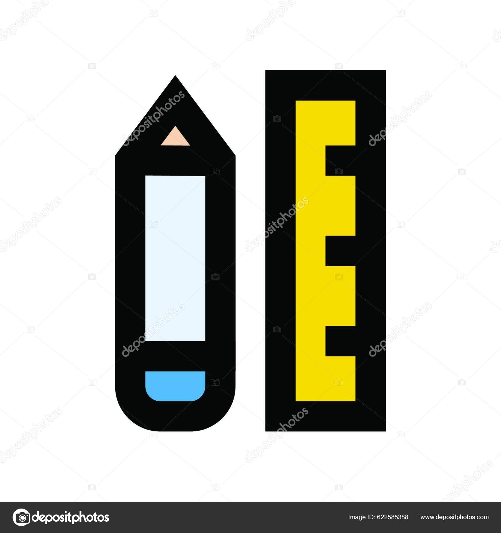 Ruler Icon Measure Symbol Vector Illustration Stock Vector by ©YAY ...