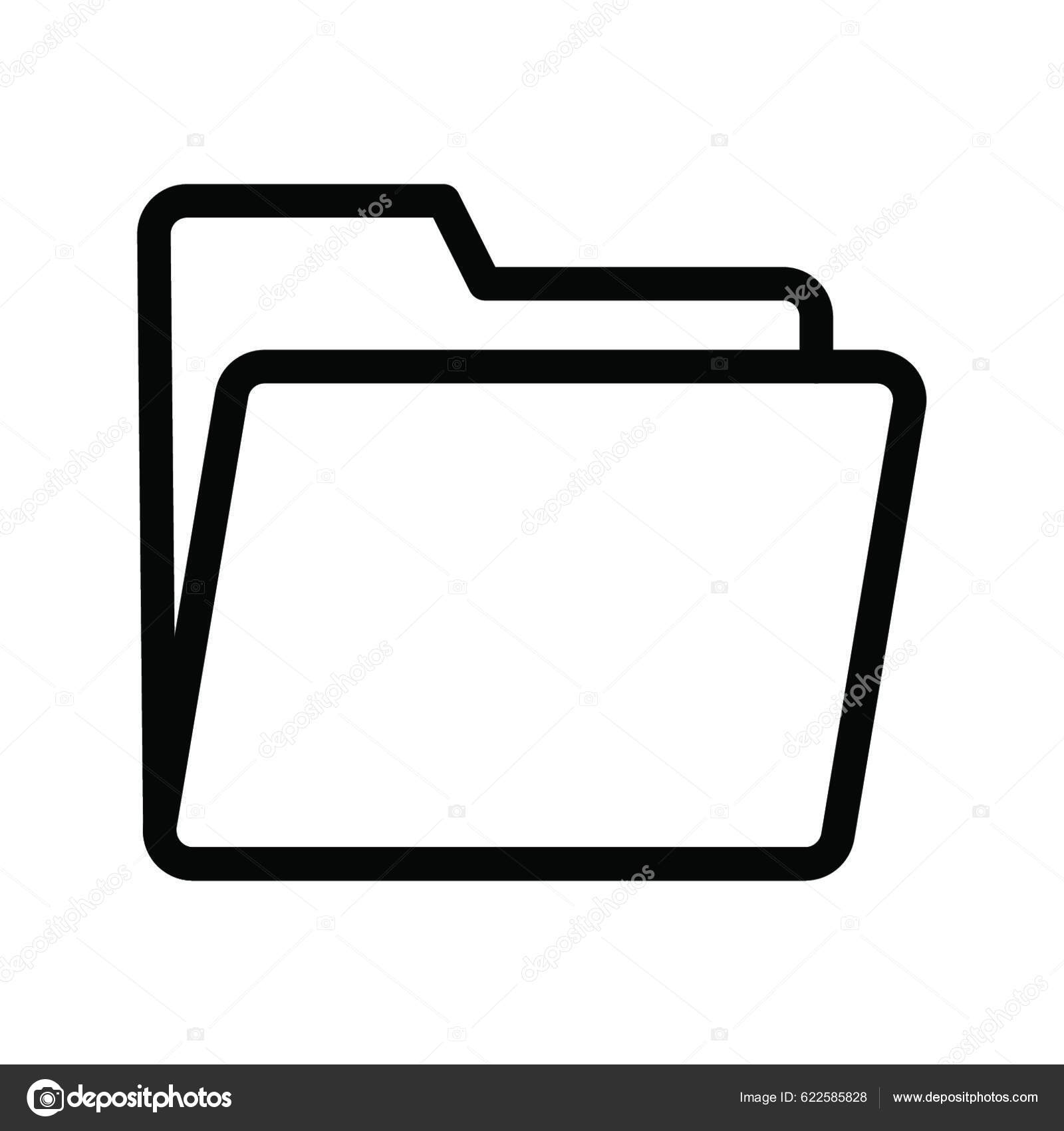 Image vectorielle Icône Répertoire Symbole Dossier Conception Simple ...