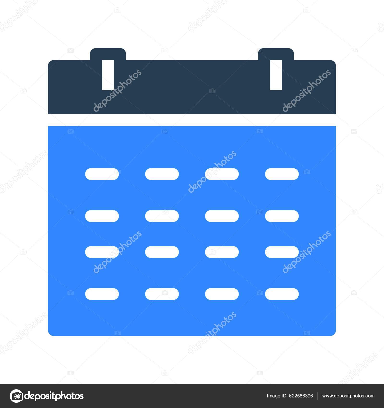 Calendario Fecha Icono Vetor Ilustración Vector de stock por ©YAY ...