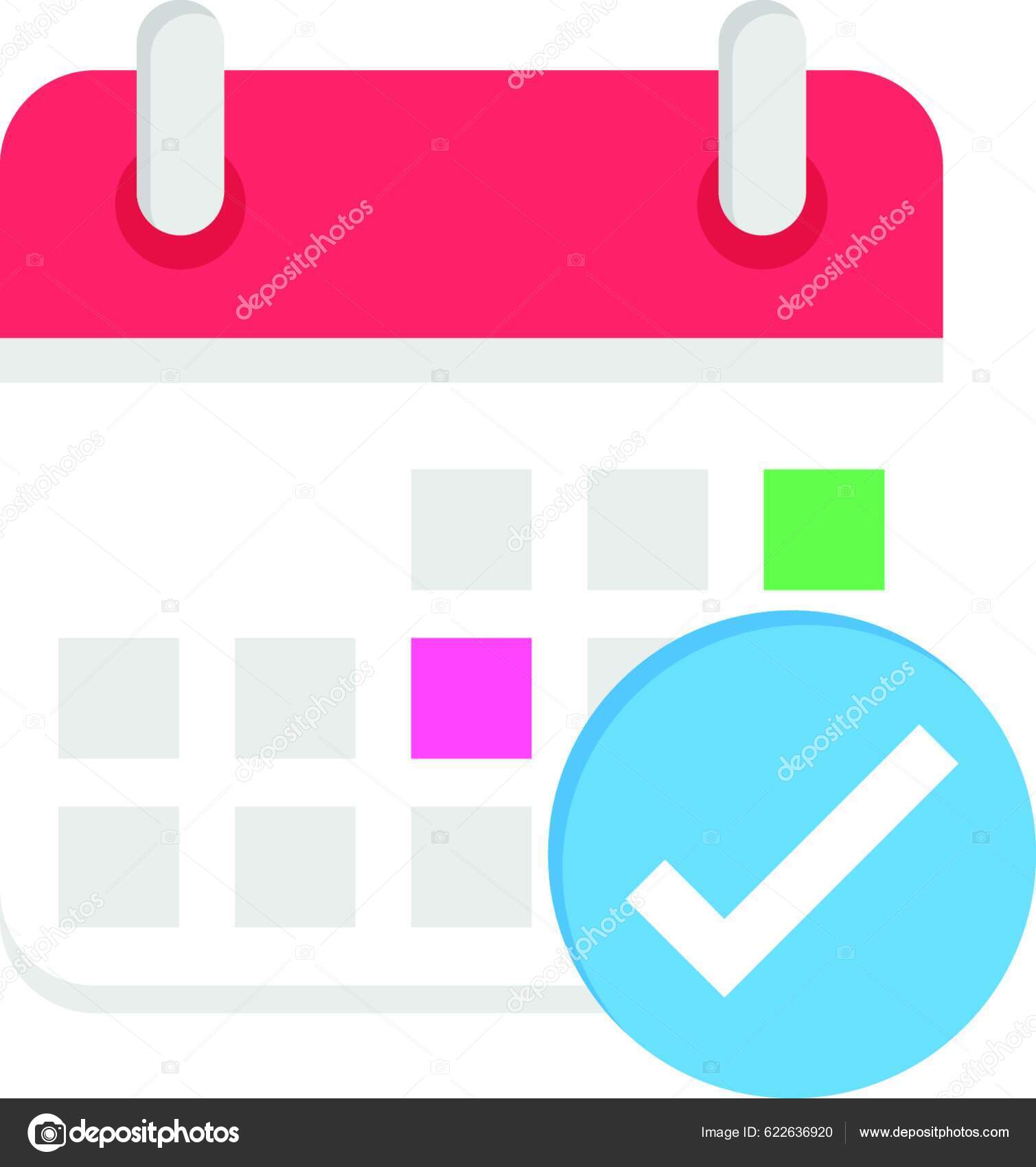 Kalender Kryds Ikon Vektor Illustration Stockvektor af ©YAY_Images ...