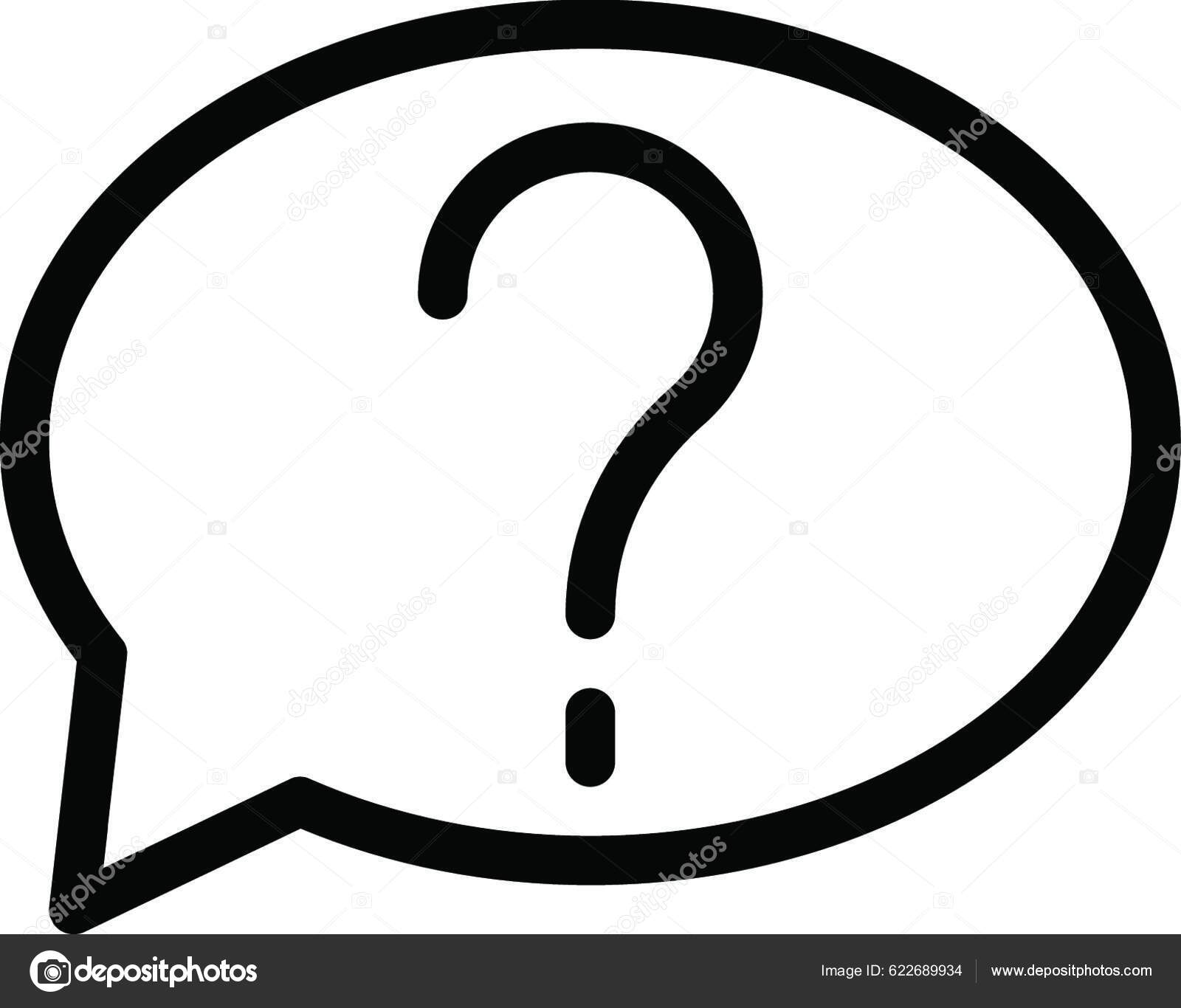 Icono Del Signo Interrogación Ilustración Simple Web Vector de stock por ©YAY_Images 622689934