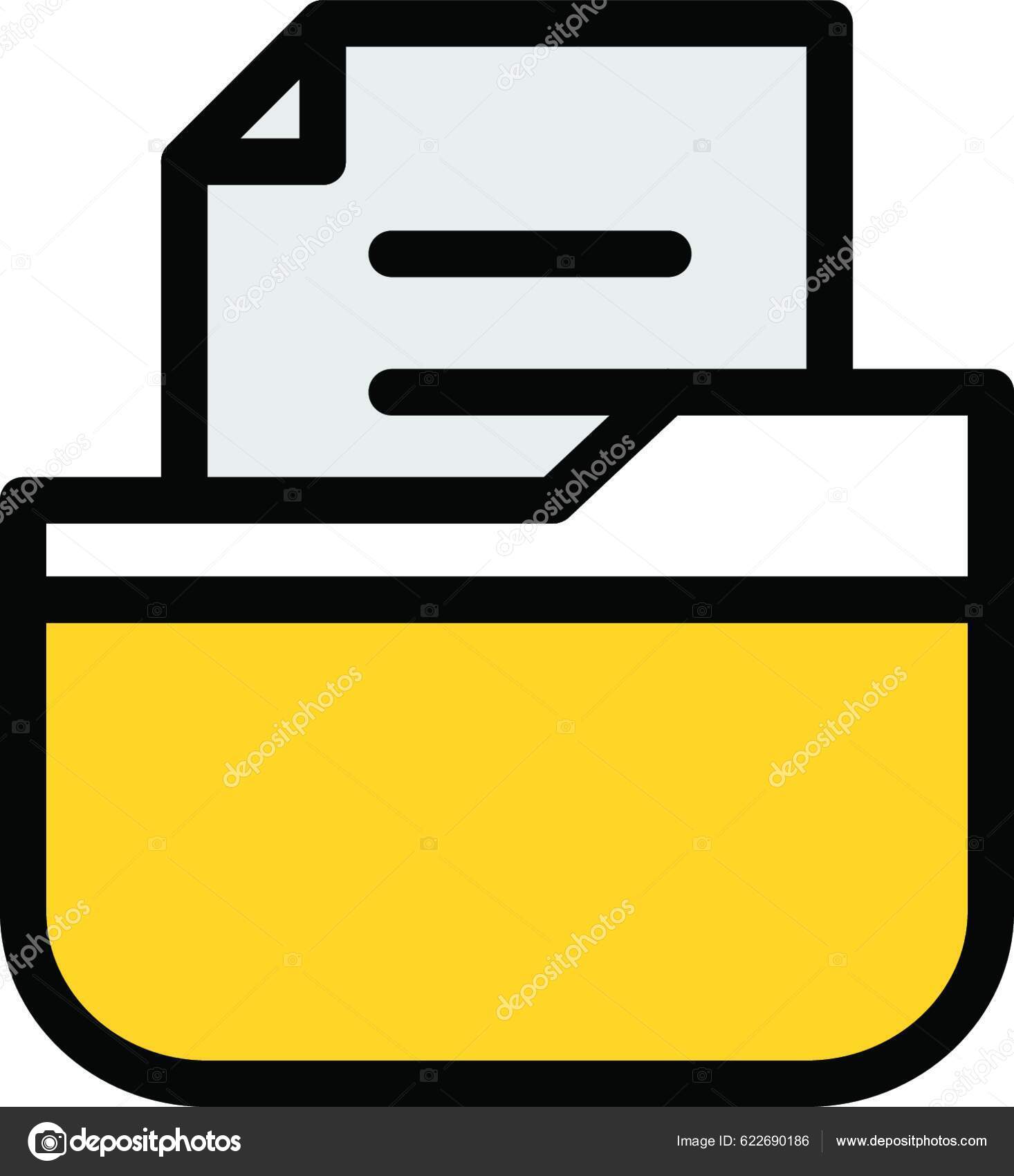 Folder Icon Vector Illustration Stock Vector by ©YAY_Images 622690186 Folder Icon Vector Illustration Stock Vector by ©YAY_Images 622690186