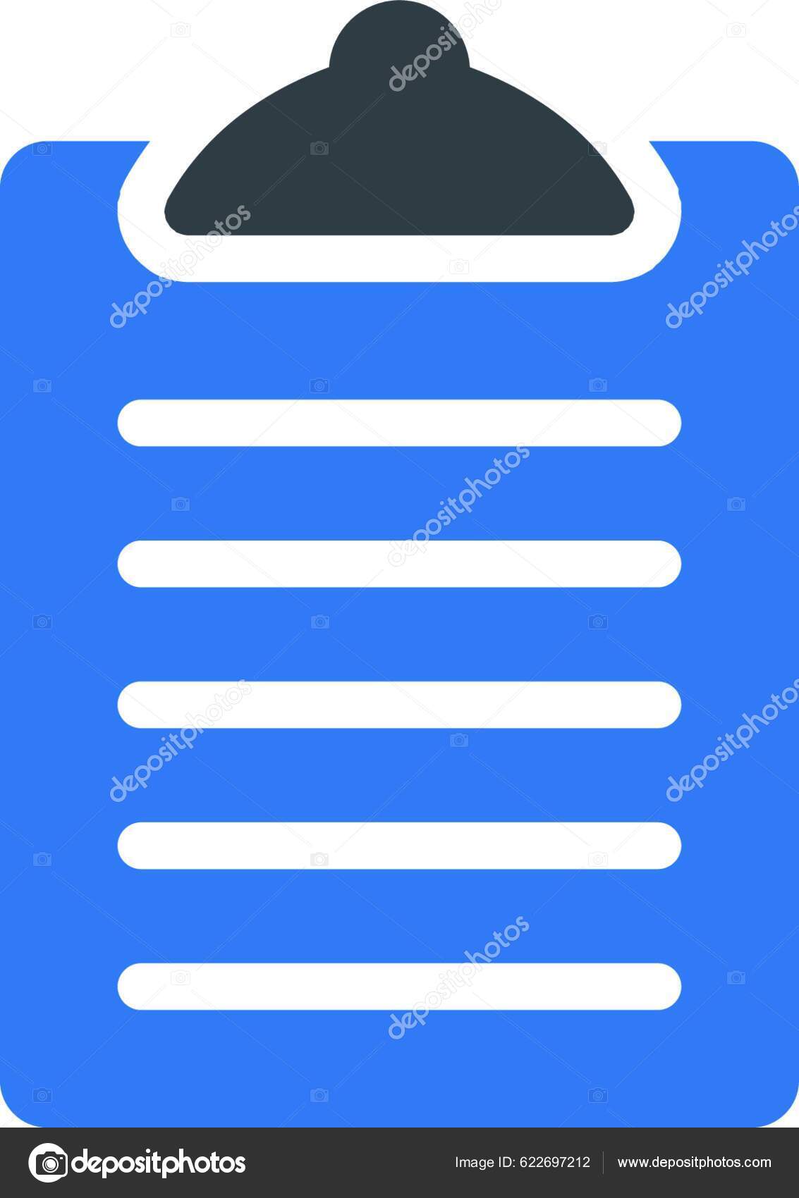 Clipboard Document Isolated White Background Stock Vector by ©YAY ...