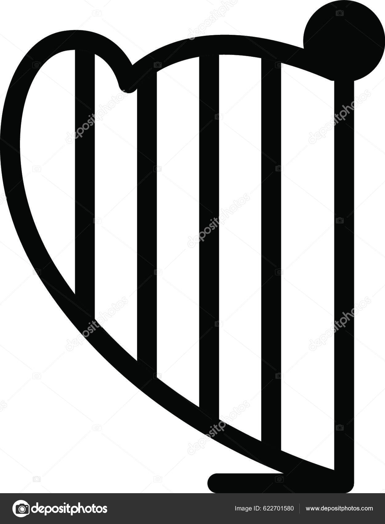Harp Simple Vector Illustration Stock Vector by ©YAY_Images 622701580