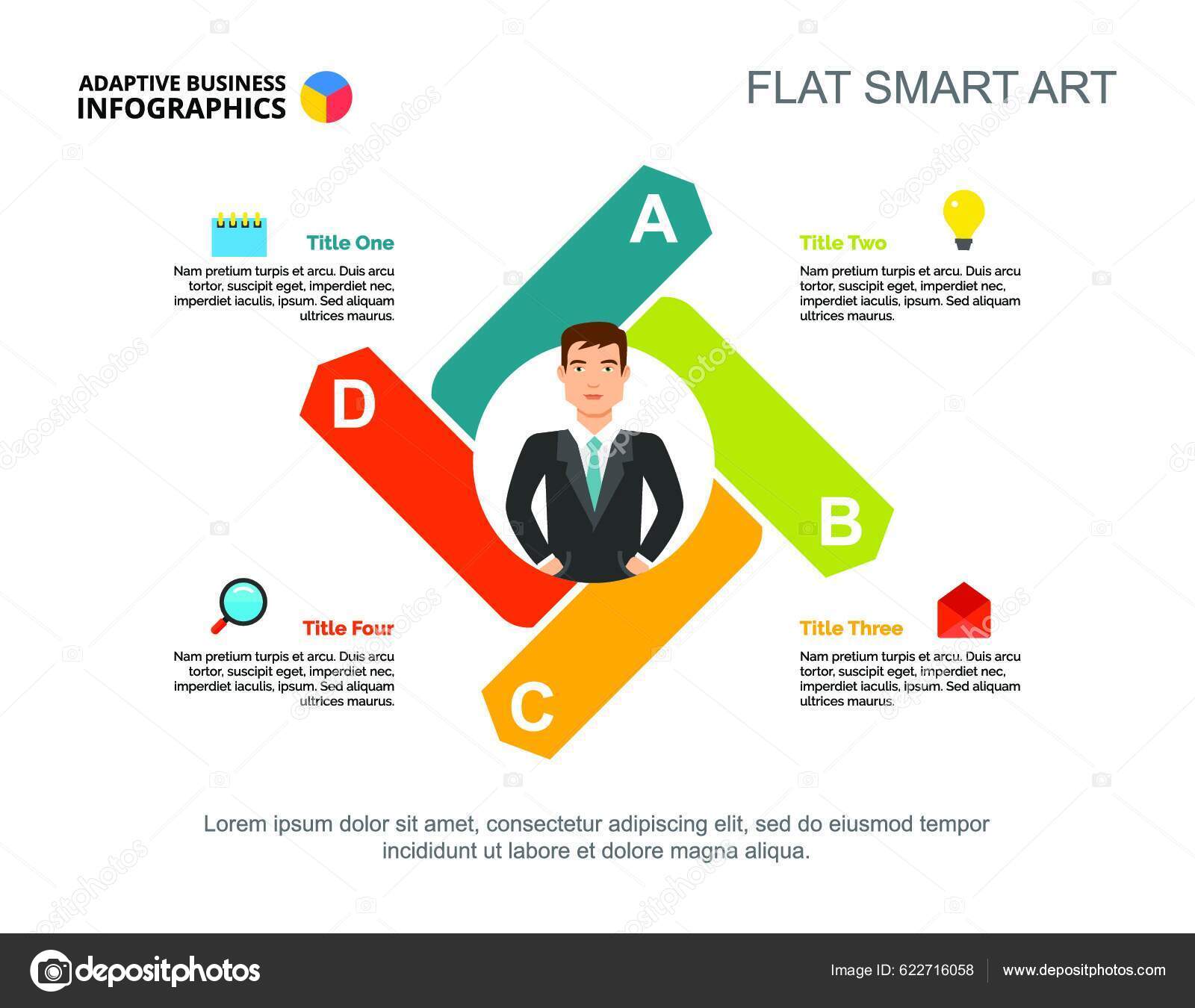 Four Steps Plan Process Chart Template Presentation Stock Vector by ©YAY_Images 622716058