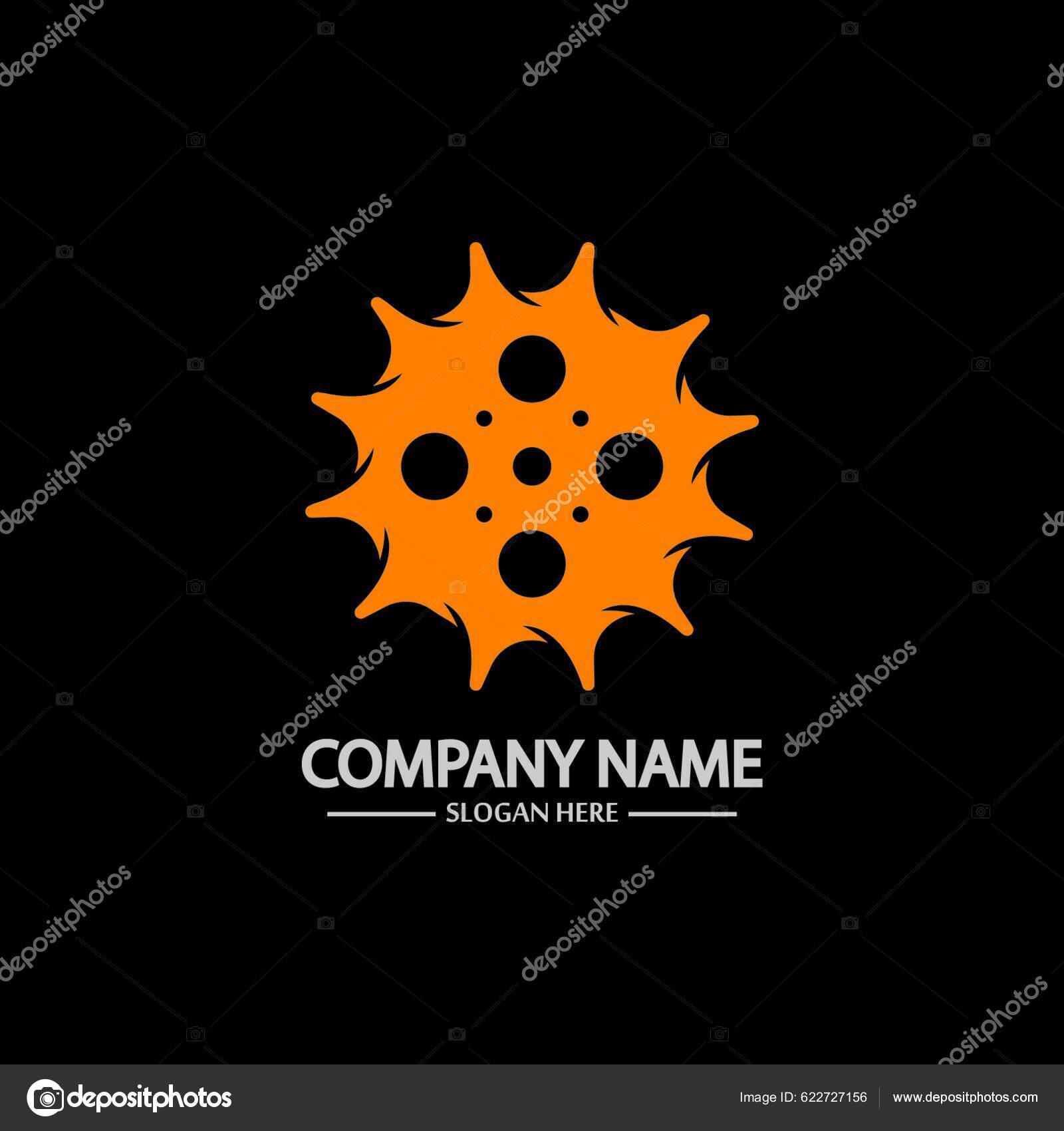 Gear Vector Logo Isolated Black Background Icon Silhouette Design ...