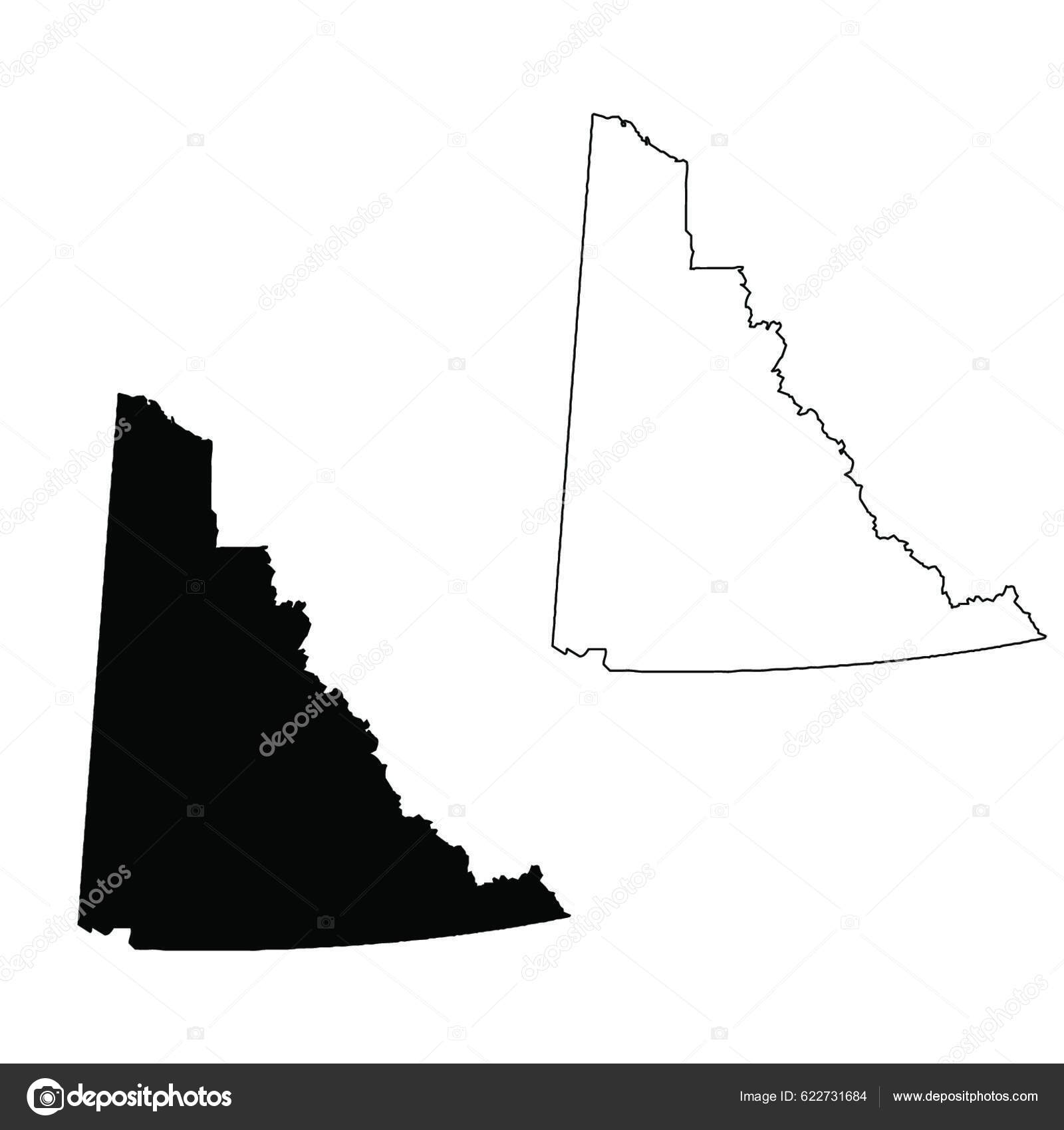 Yukon Province Territory Canada Map Vector de stock por ©YAY_Images ...